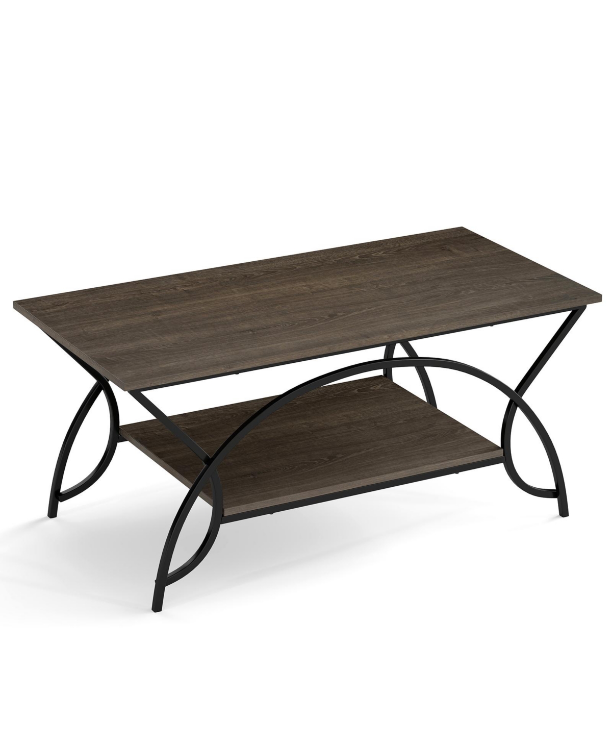 Click here for Slickblue 2 Tier Coffee Table with Storage Shelf O... prices