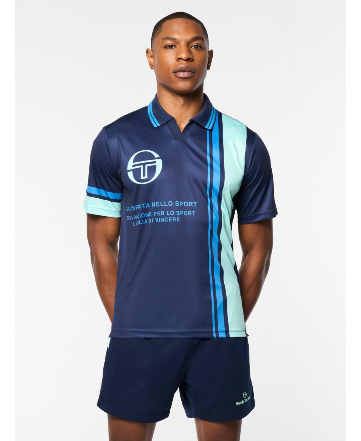 Click here for Sergio Tacchini Mens Dante Polo - Maritime blue prices