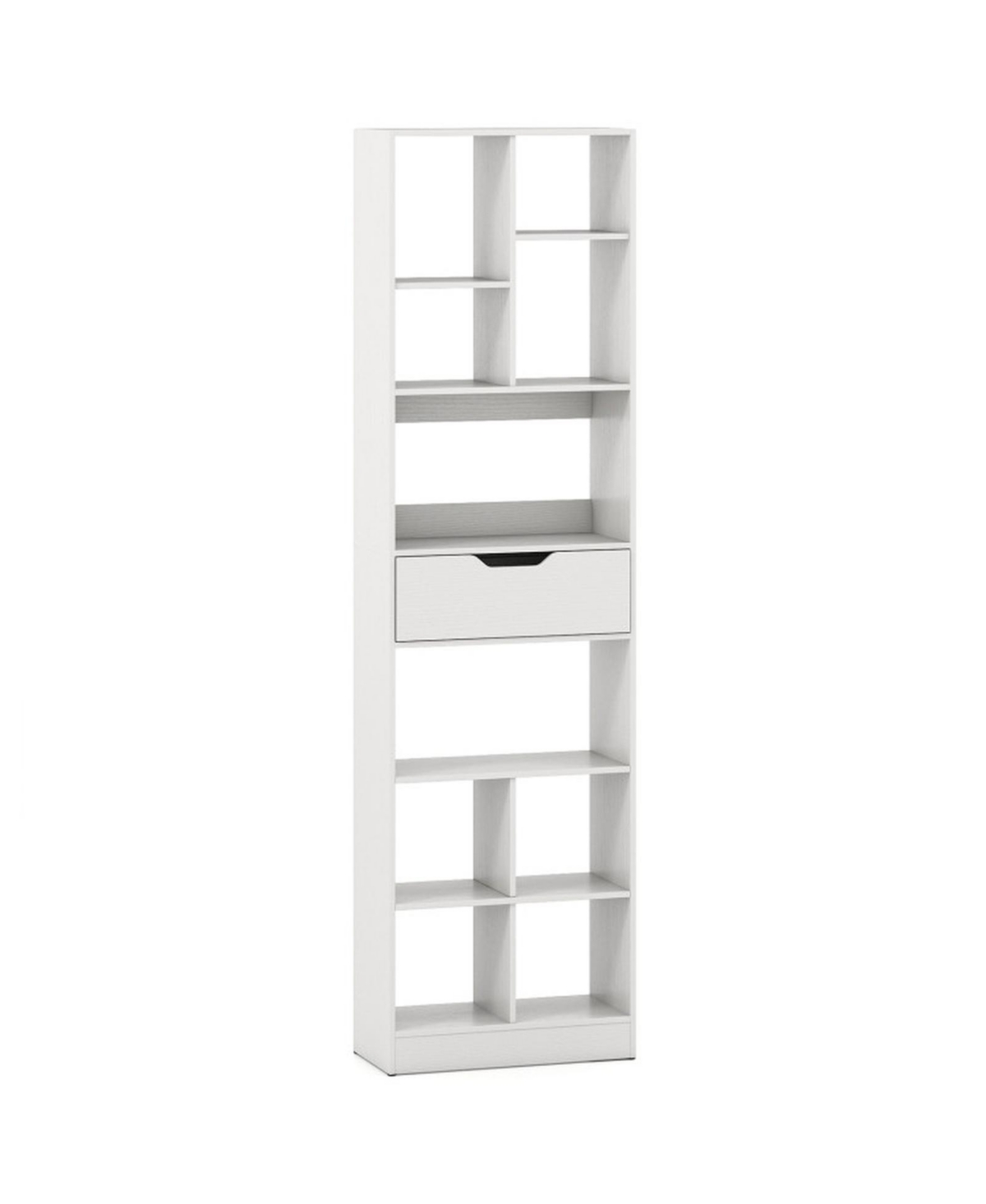 Click here for Gouun 71-Inch Tall 10-Cube Bookcase with Drawer -... prices