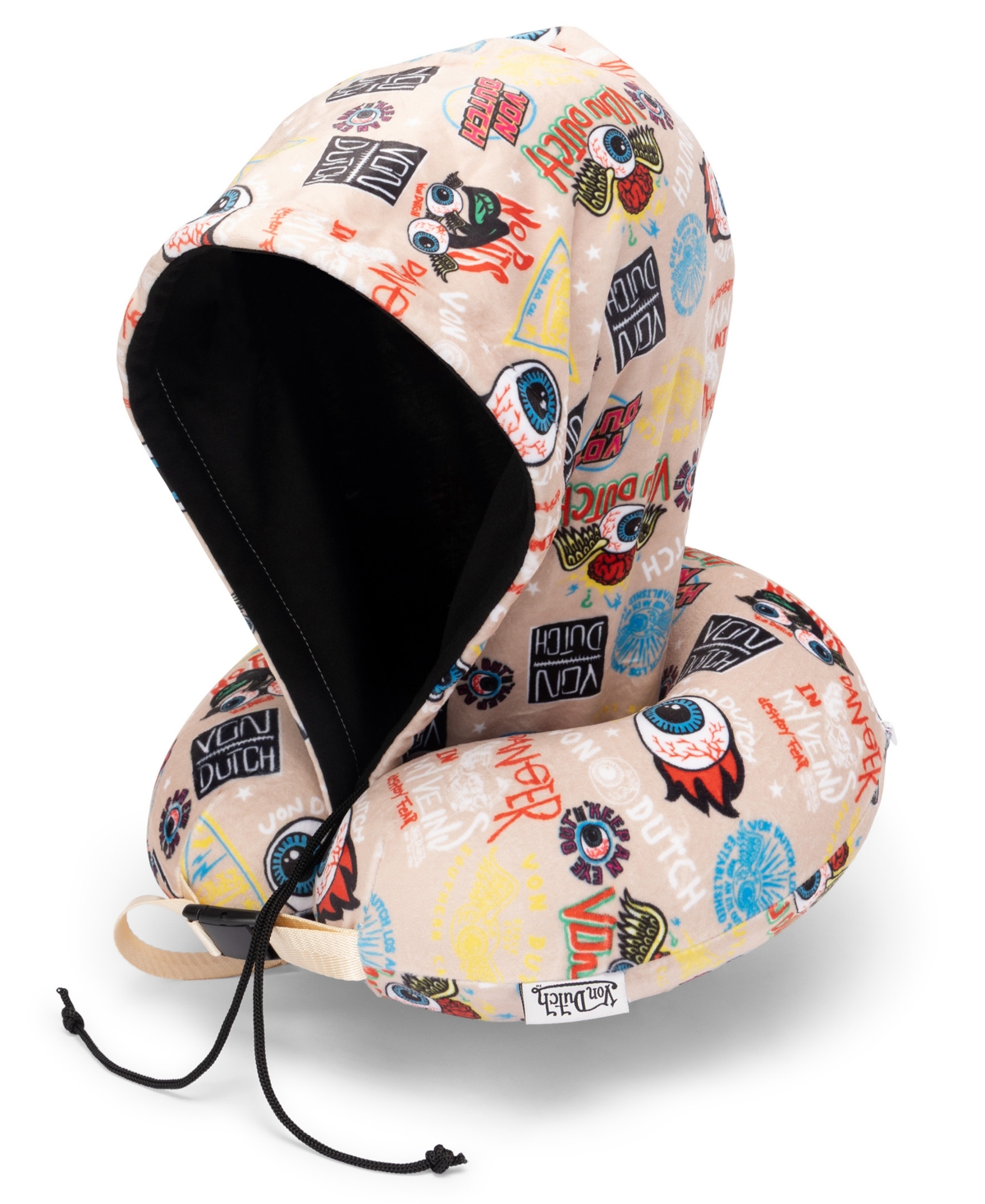 Click here for Von Dutch Jax Hooded Memory Foam 11 Travel Neck Pi... prices