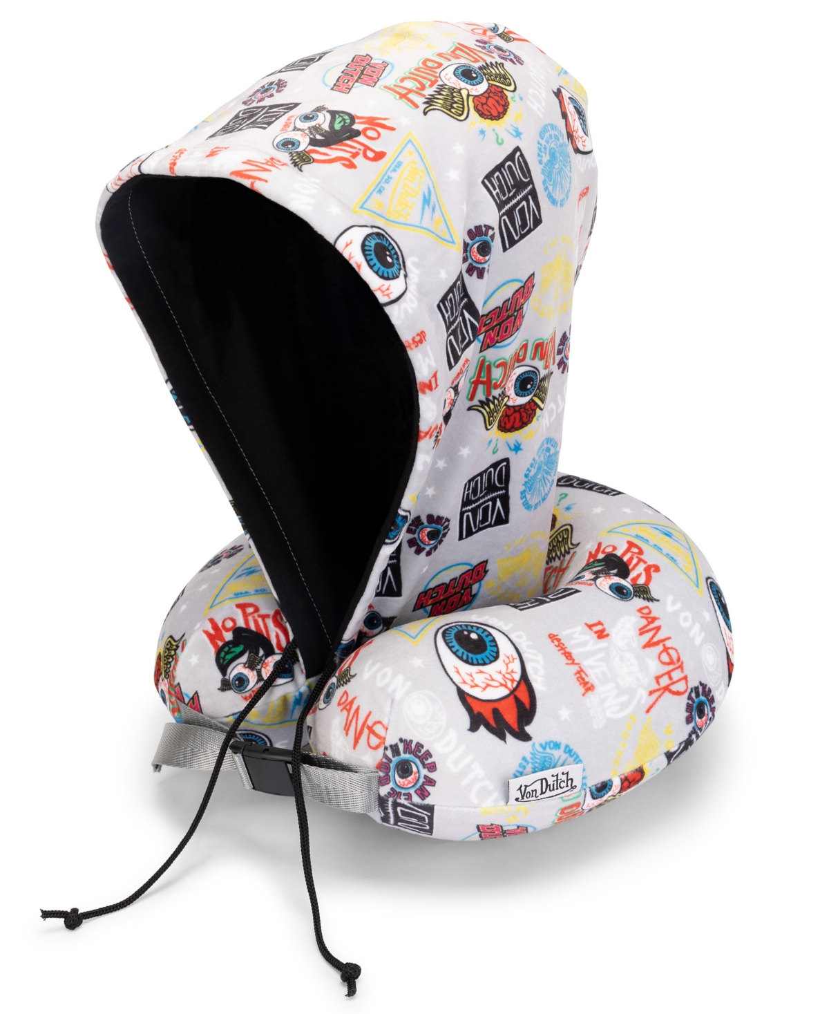 Click here for Von Dutch Jax Hooded Memory Foam 11 Travel Neck Pi... prices