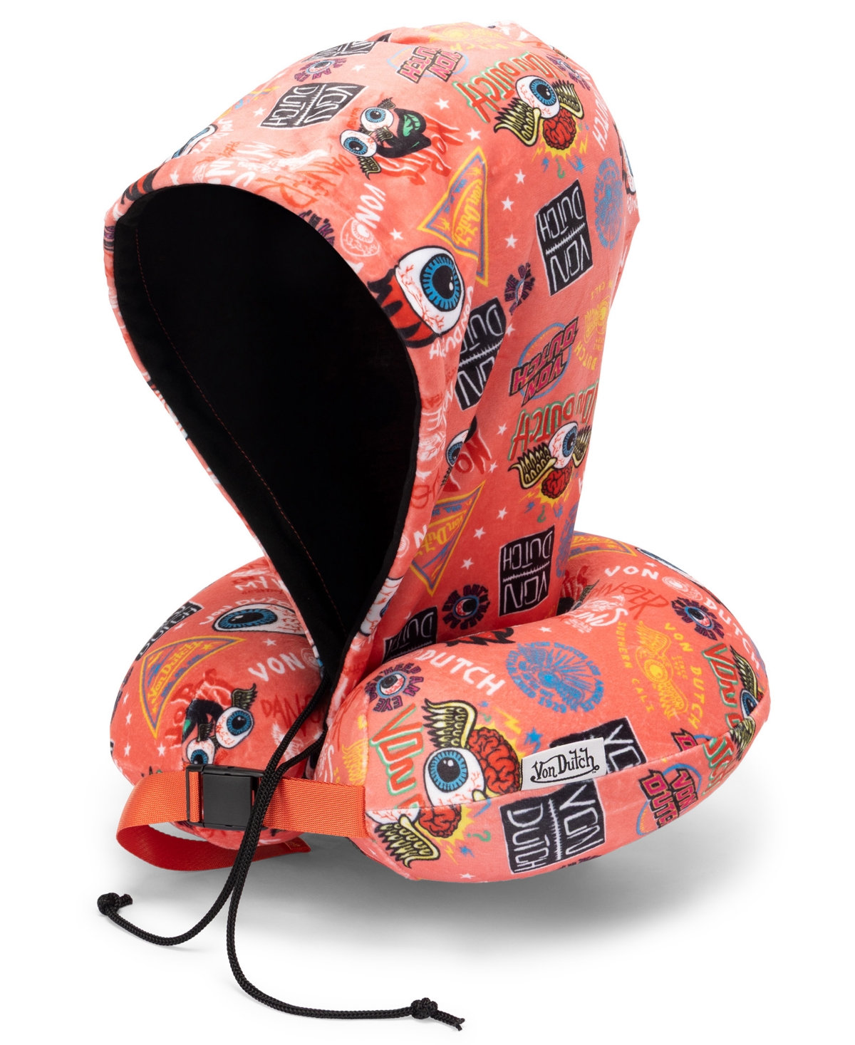 Click here for Von Dutch Jax Hooded Memory Foam 11 Travel Neck Pi... prices