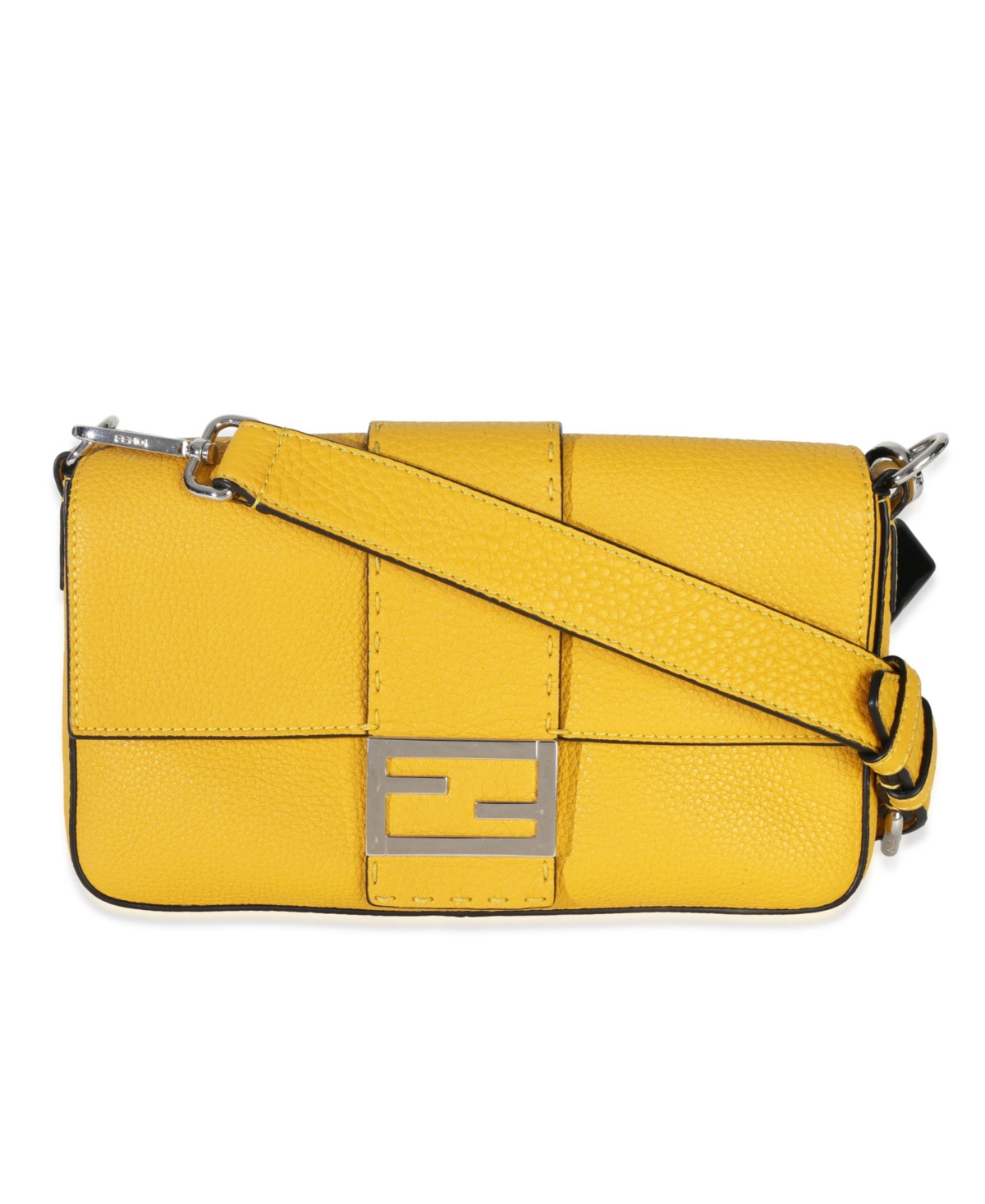 Click here for Pre-Owned Fendi Yellow Cuoio Romano Selleria Belt... prices