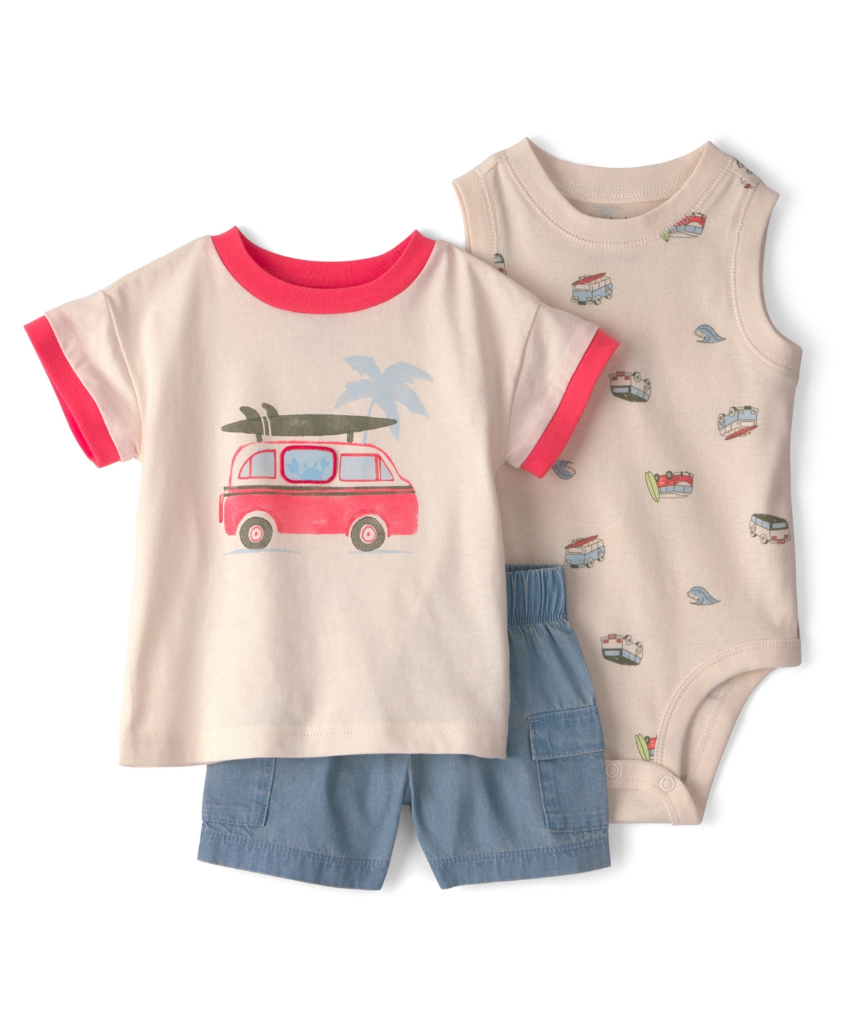 Click here for Carters Baby Boys Beach Surf Top  Bodysuit and Sho... prices