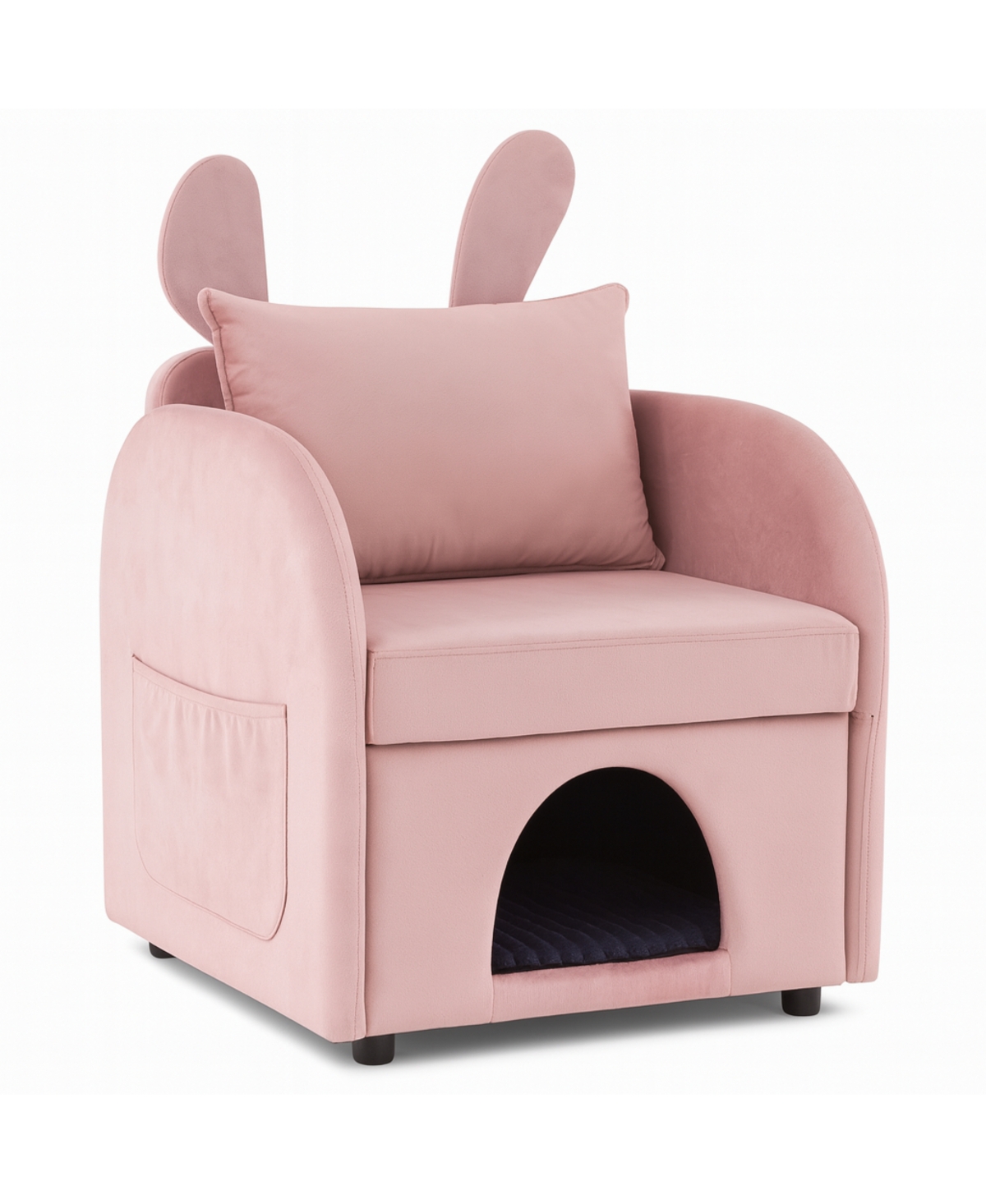 Click here for Zeus & Ruta Dark Bunny-Ear Cat Armchair Scratch-Re... prices