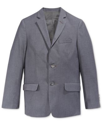 Calvin Klein Fine Line Twill Suit Jacket, Big Boys Husky - Macy's