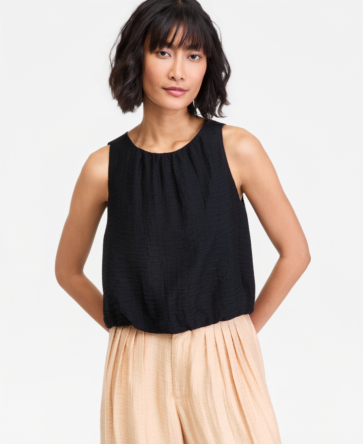 Click here for On 34th Womens Gauze Cropped Bubble Tank Top  Macy... prices