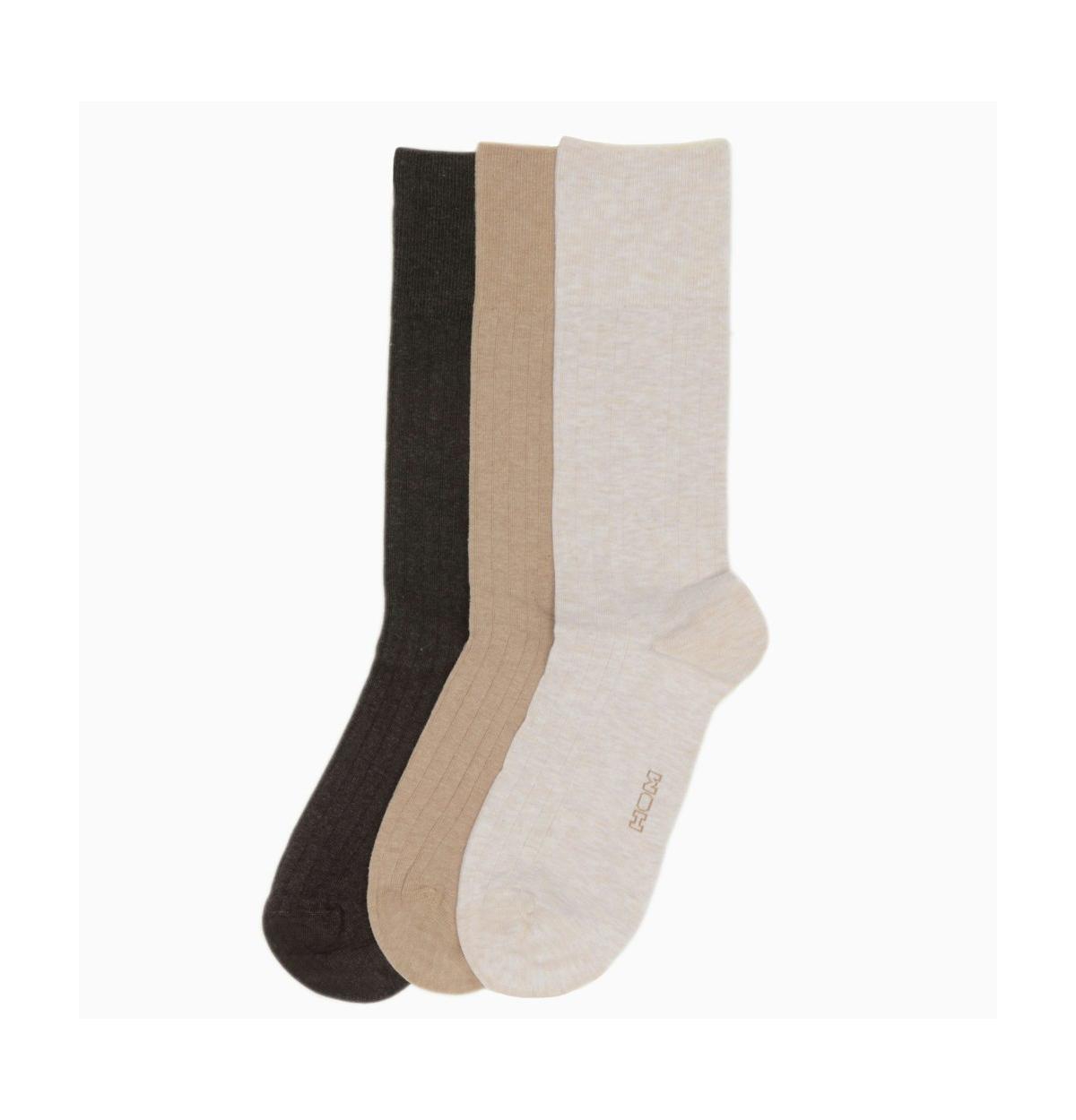 Click here for Hom Mens Triple Pack Coton One Size Socks Three Pa... prices