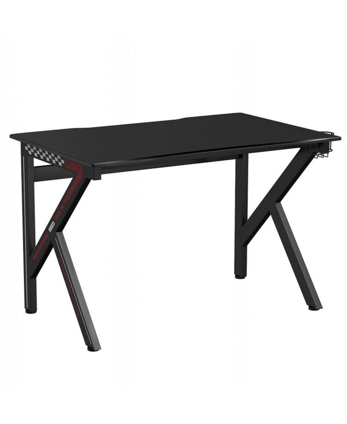 Click here for Gouun K-Shaped Gaming Desk with Cup Holder and Hea... prices