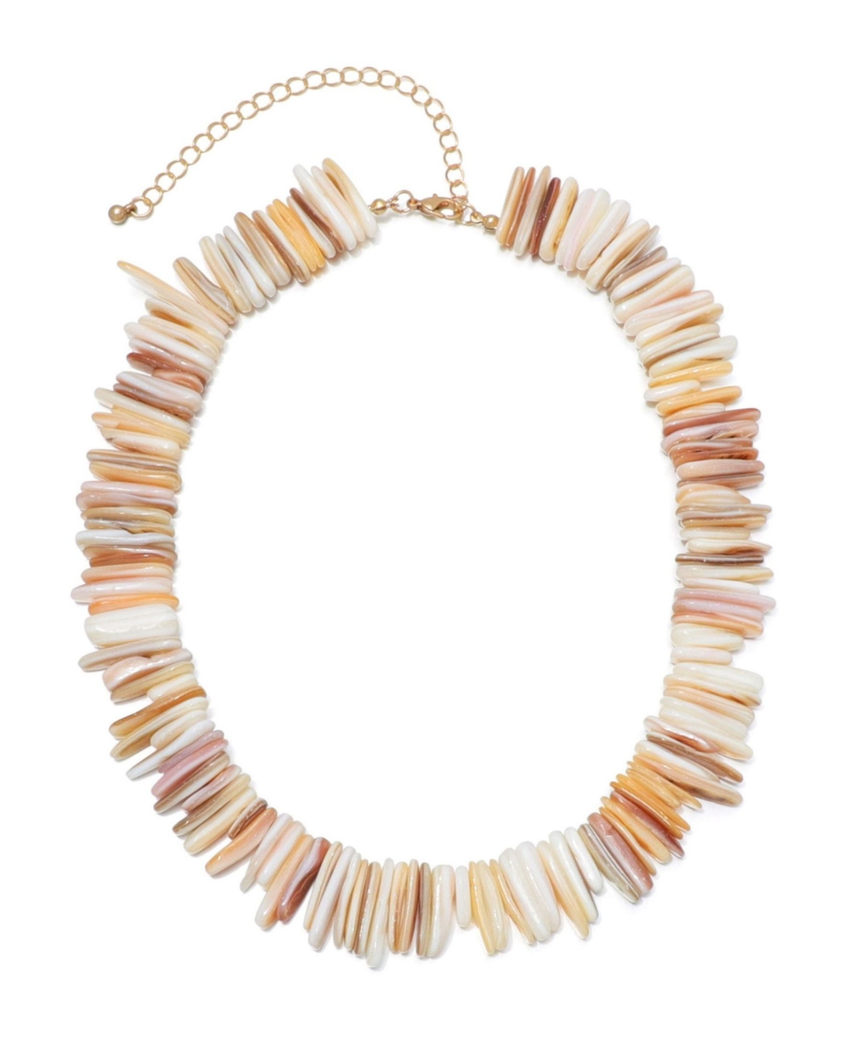 Click here for Adornia Shell Pieces Adjustable Necklace - White prices