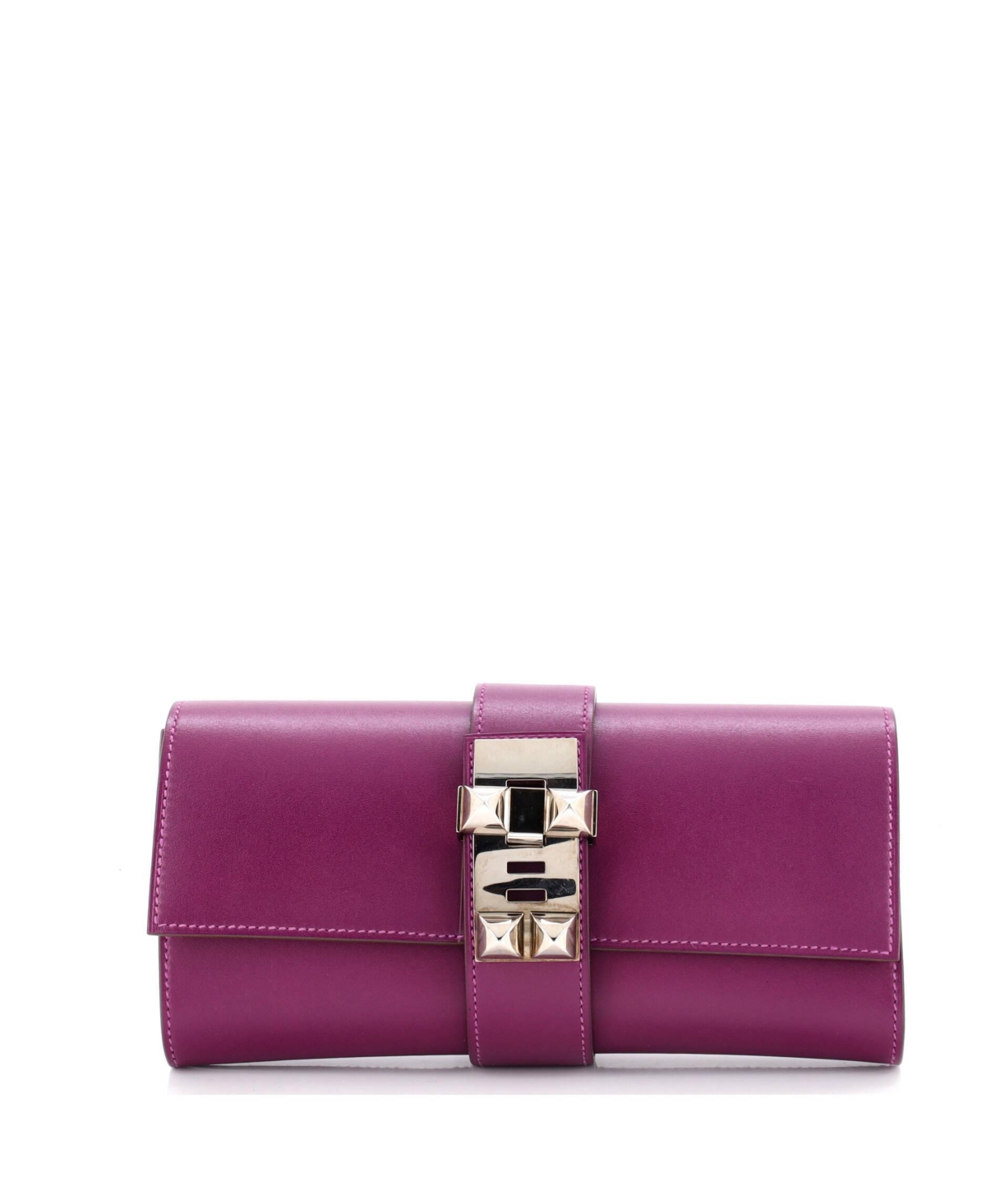 Click here for Pre-Owned HERMES 23 Medor Clutch Swift - Purple prices