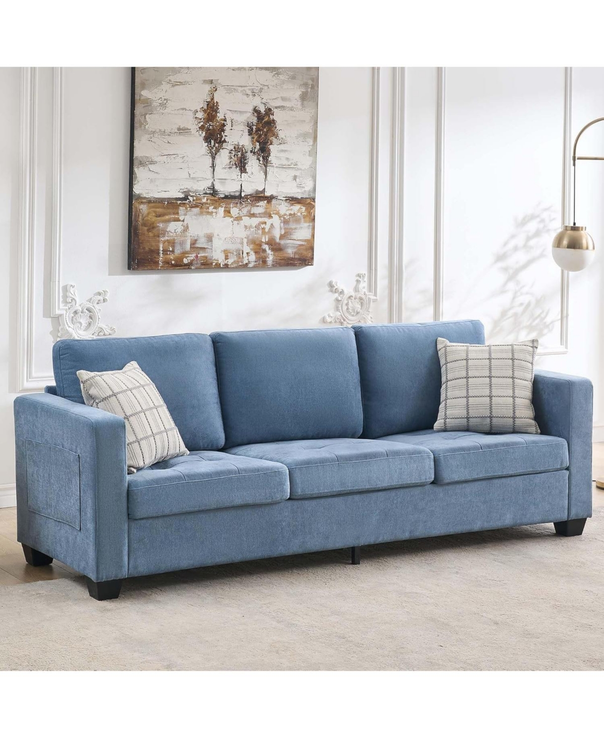 Click here for gaomon 89 in Sofa  Oversized 3 Seat Sofa  Chenille... prices