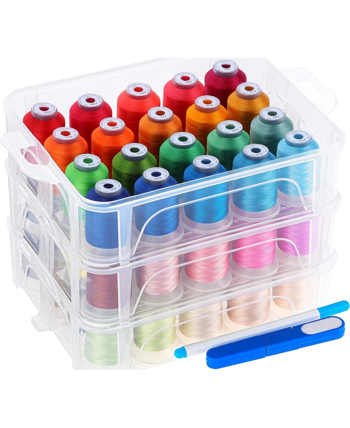 Click here for Gnuadz 60 Colors Embroidery Machine Thread Storage... prices