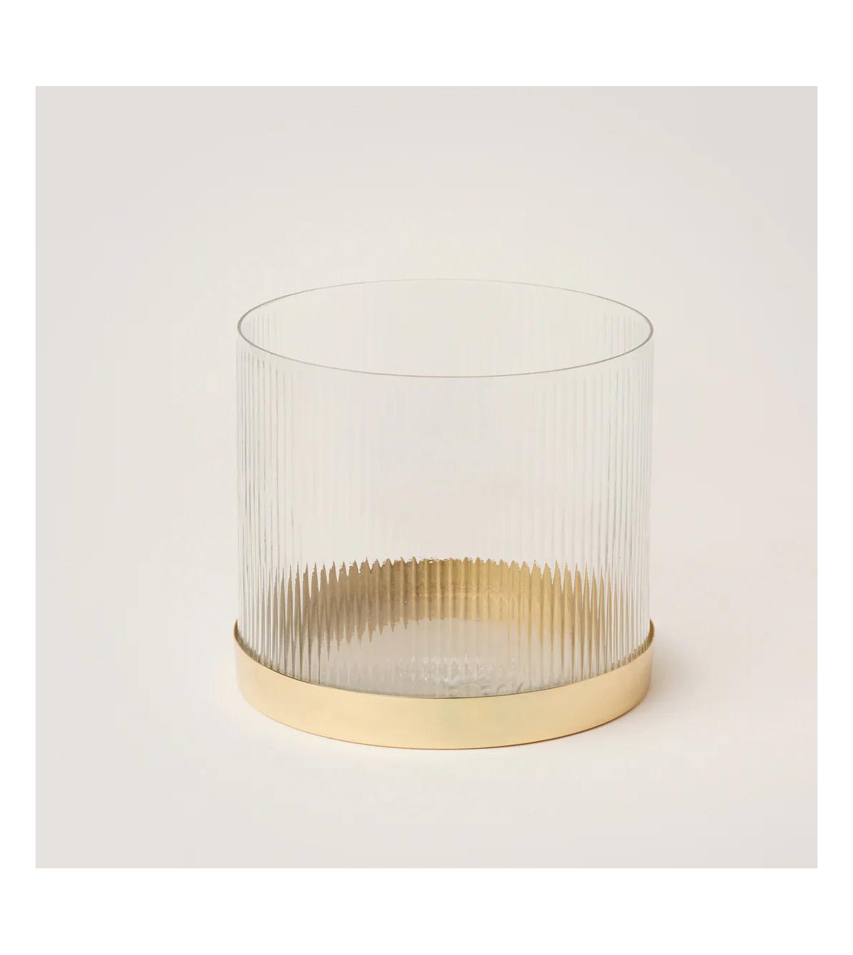 Click here for Fleck  Fluted Glass Vase - Clear prices