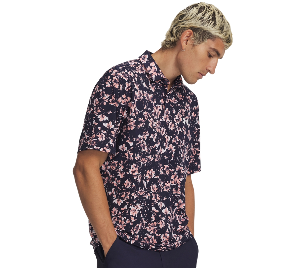 Click here for Under Armour Mens Regular-Fit Polo shirt - Midnigh... prices