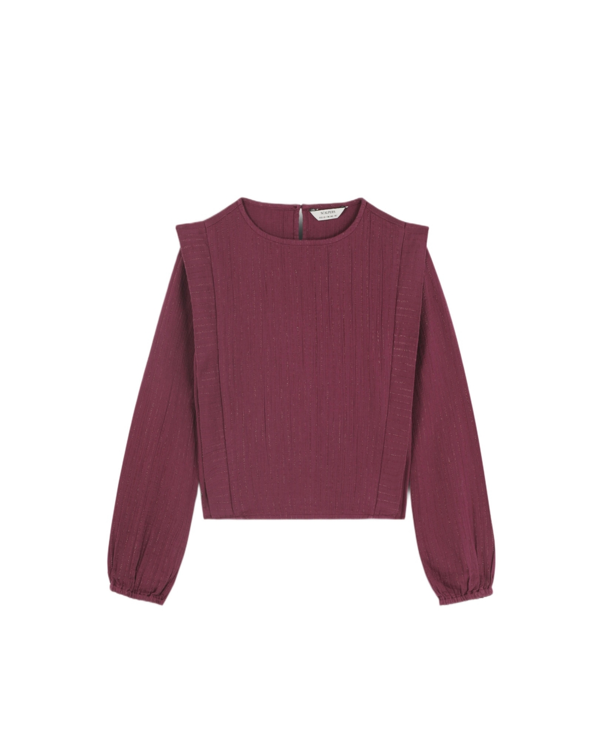 Click here for Scalpers Little Girls Stripeslurexblouse - Red ove... prices