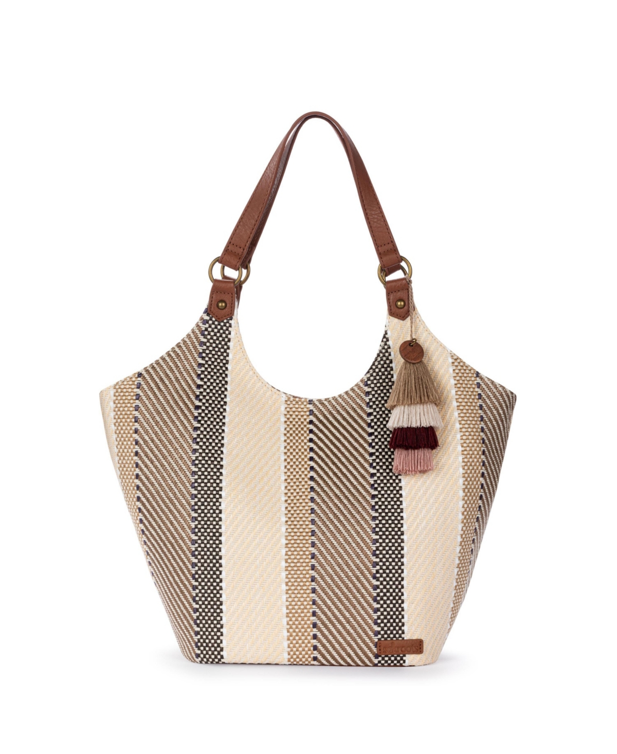 Click here for Sakroots Womens Roma Shopper - Tobacco batik woven prices