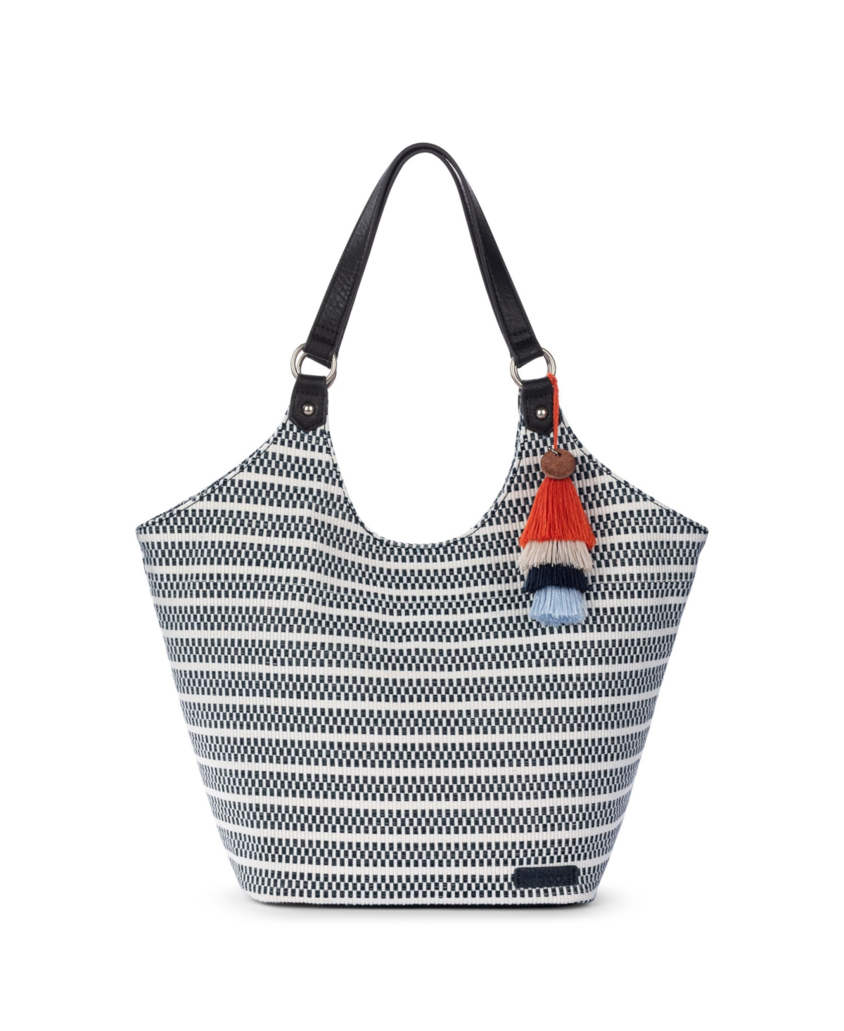 Click here for Sakroots Womens Roma Shopper - Black  white woven prices