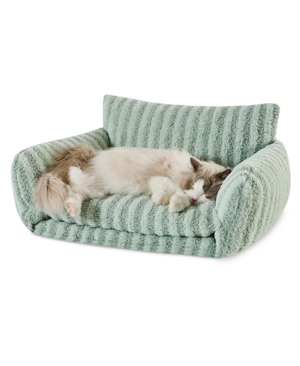 Click here for Aronkl Fluffy Plush Cat Bed Double Layer Soft Pet... prices