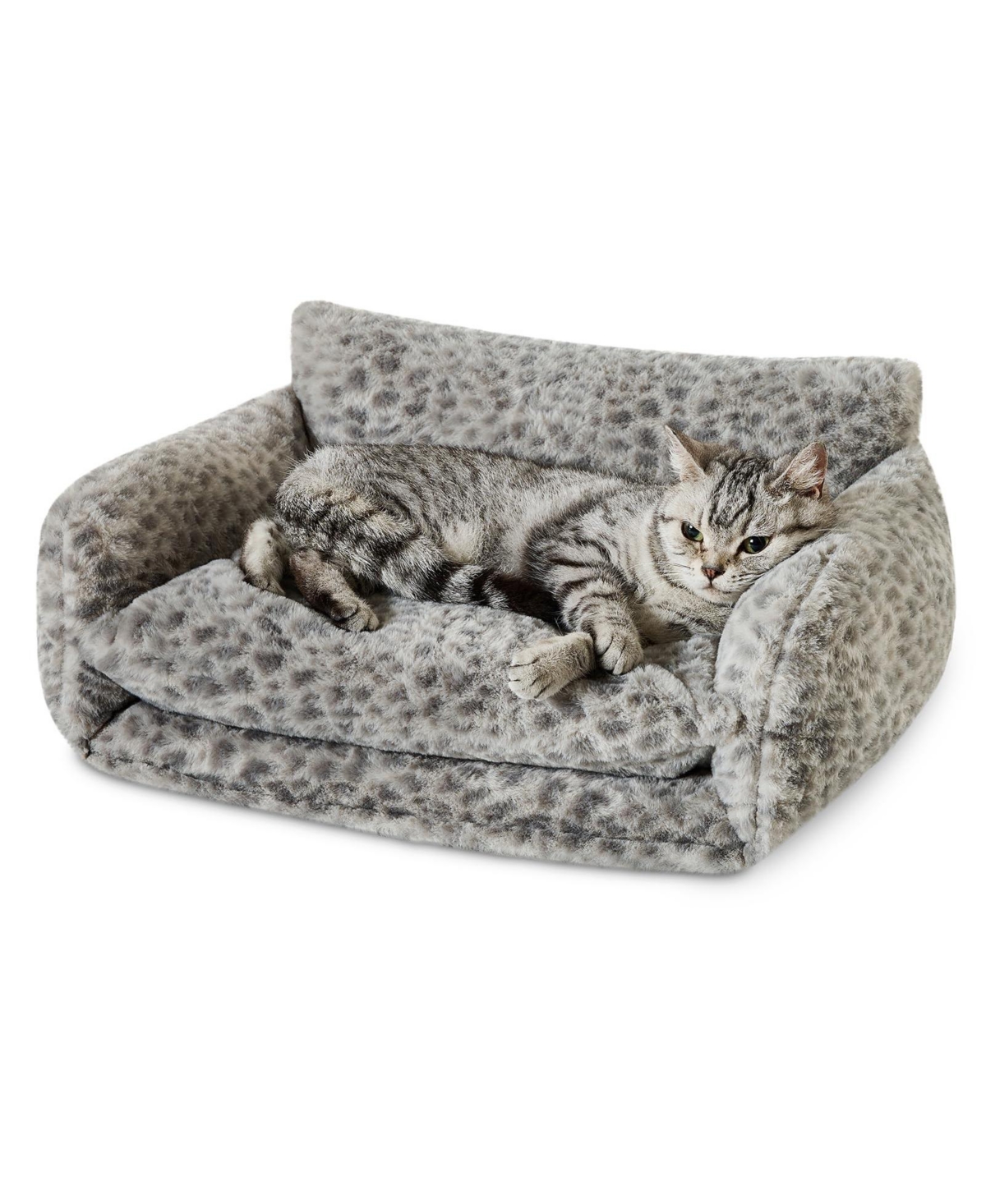 Click here for Aronkl Fluffy Plush Cat Bed Double Layer Soft Pet... prices