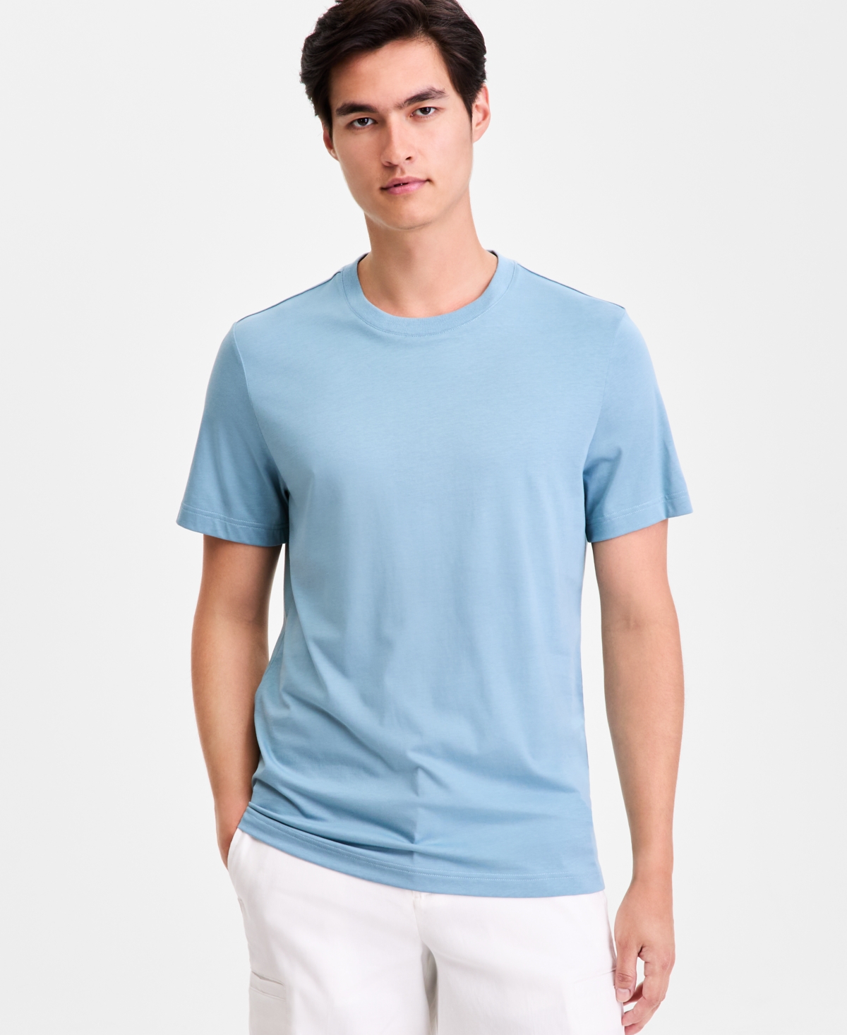 Click here for Alfani Mens Mercerized Cotton Short Sleeve Crewnec... prices
