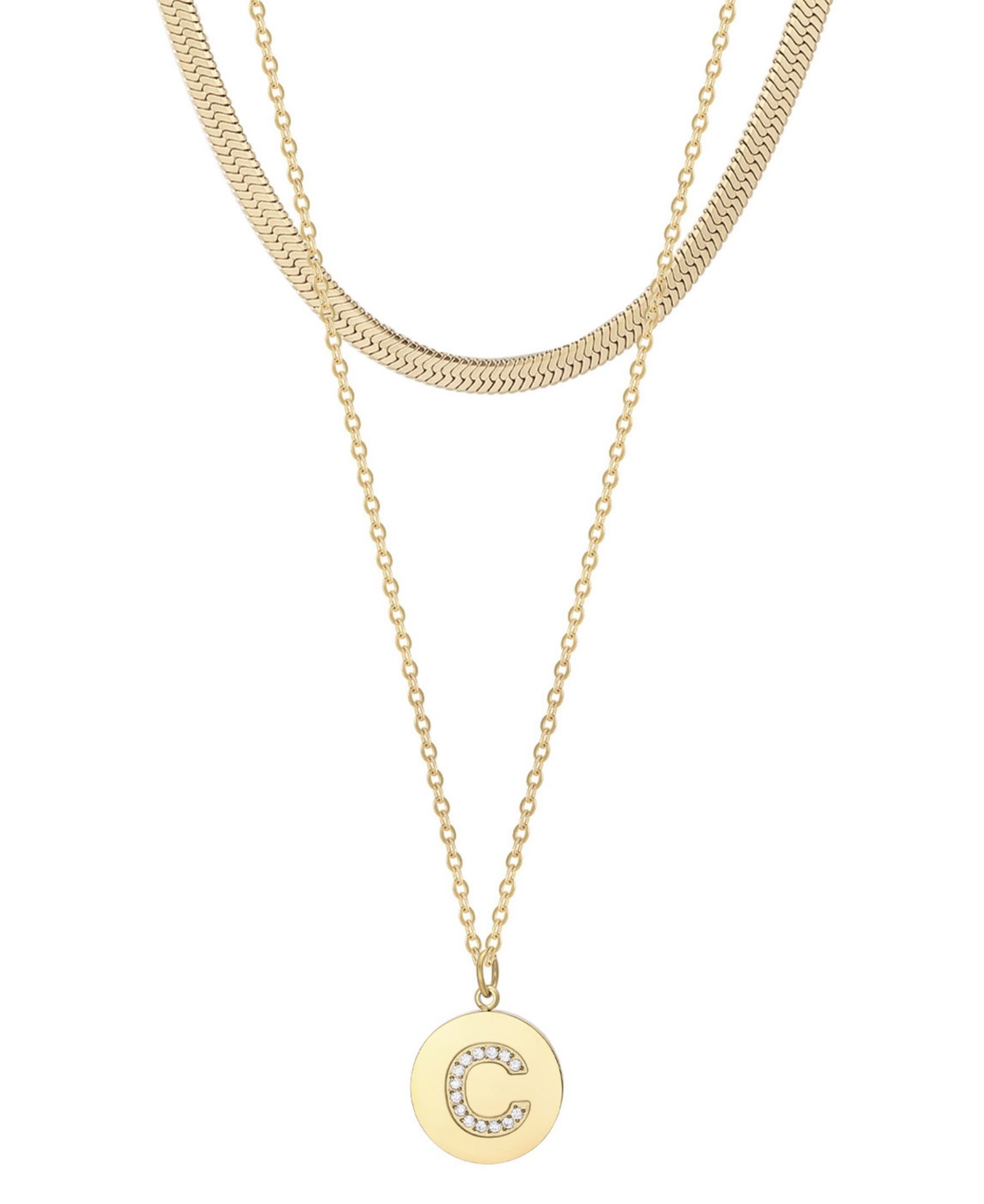 Click here for Adornia Cubic Zirconia Gold 2-Piece Initial and He... prices