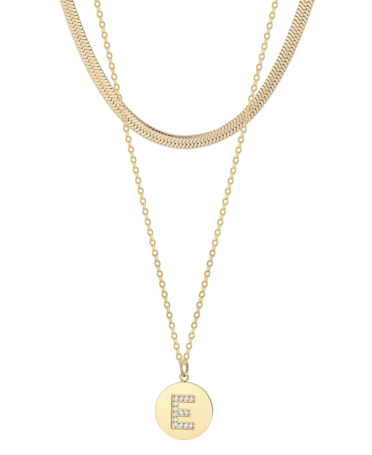 Click here for Adornia Cubic Zirconia Gold 2-Piece Initial and He... prices