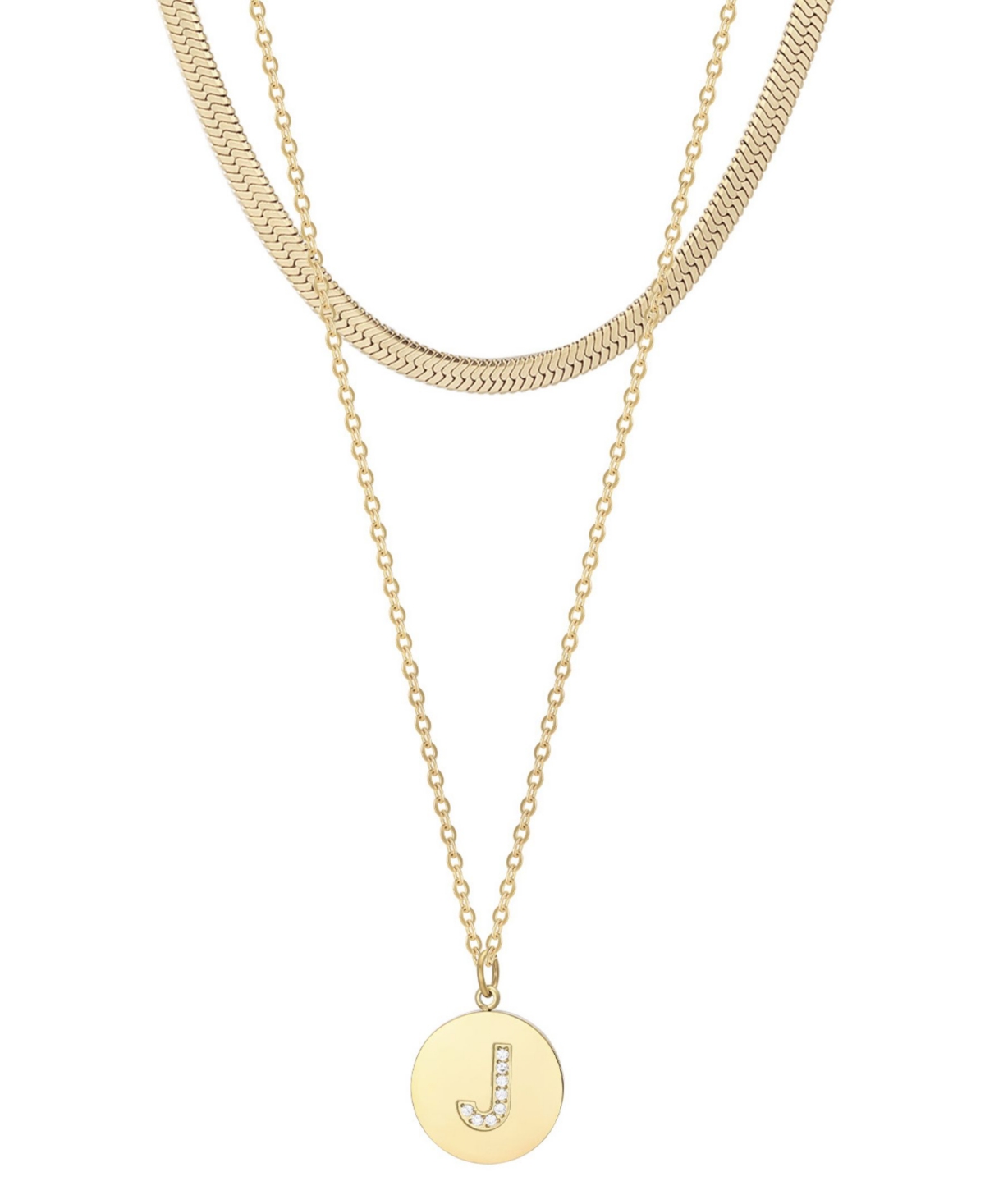 Click here for Adornia Cubic Zirconia Gold 2-Piece Initial and He... prices