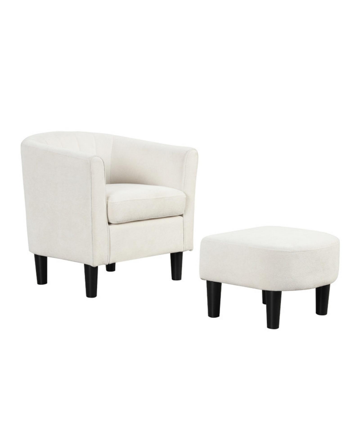 Click here for Gouun Upholstered Teddy Velvet Barrel Chair with O... prices
