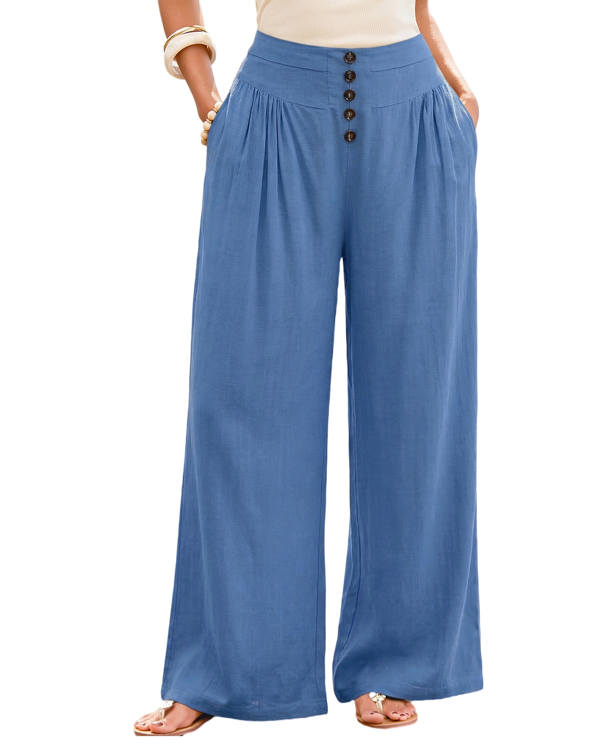 Click here for Cupshe Womens Clean Girl Pants - Light/pastel blue prices