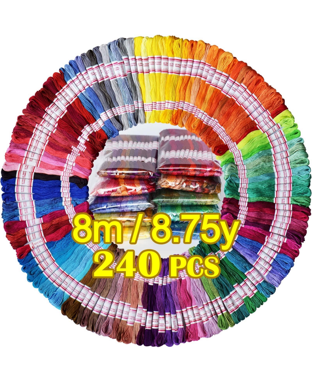 Click here for Gnuadz 240 skeins Embroidery Floss Egyptian Cotton... prices