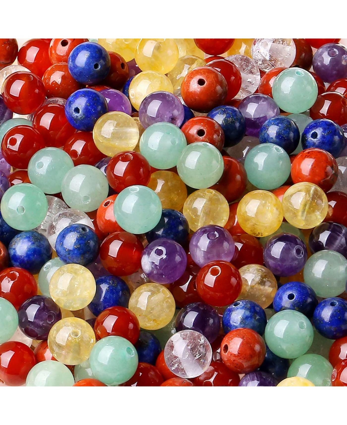 Click here for Gnuadz 7 Chakras 8mm Stone Beads Round Loose Diy B... prices