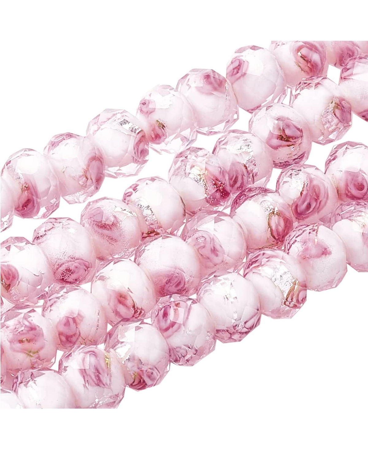Click here for Gnuadz 70pcs 68mm Rose Lampwork Beads Foil Glass F... prices