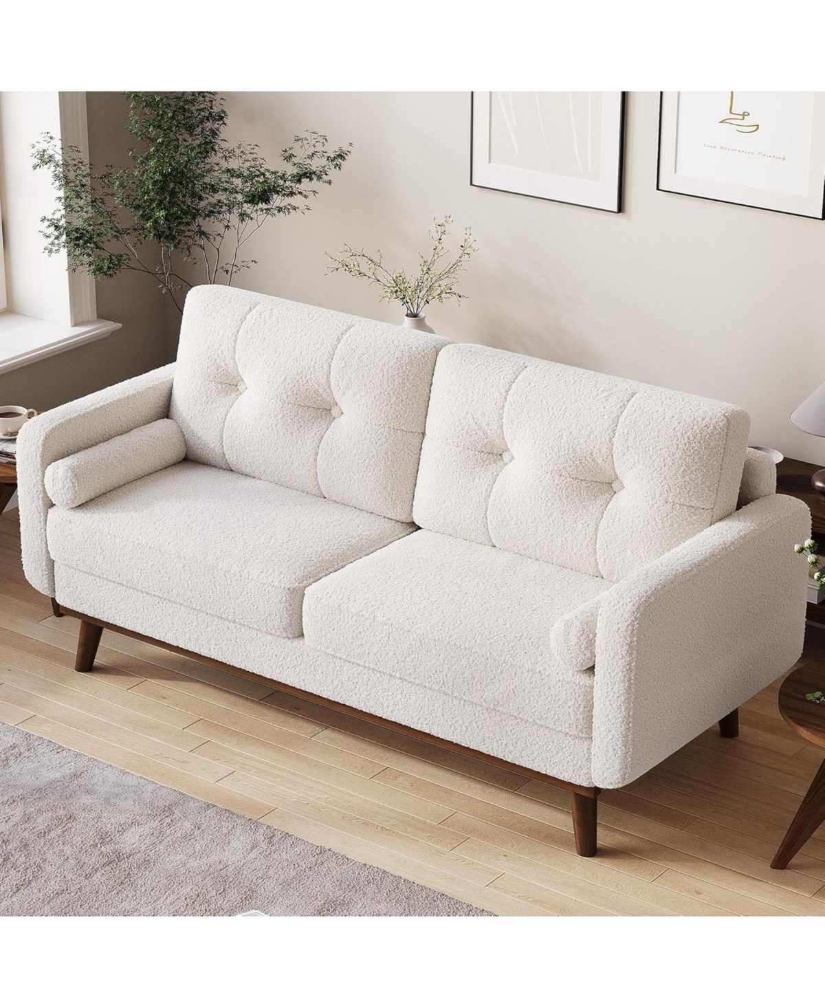 Click here for gaomon Mid Century Loveseat Comfy Modern Couch Two... prices