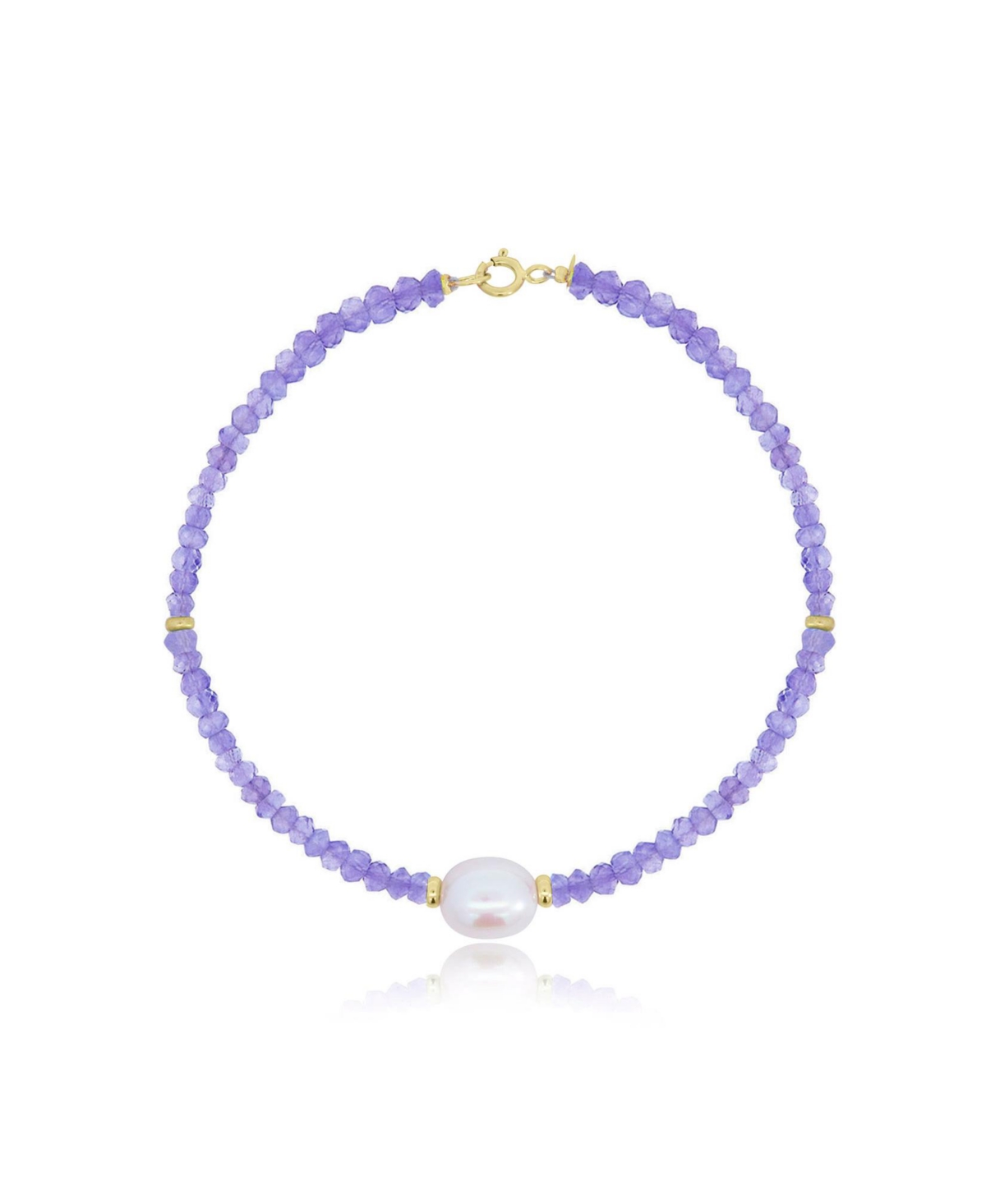 Click here for The Lovery Tanzanite Bead Pearl Bracelet 14K Gold... prices