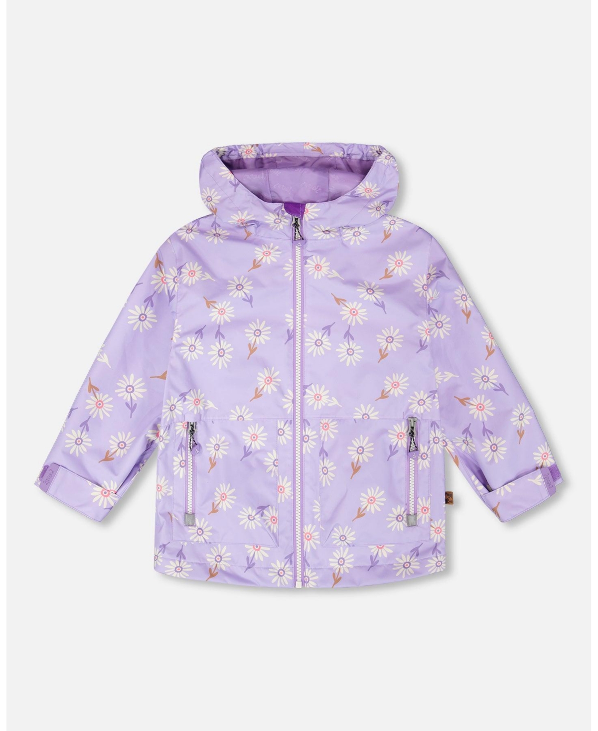 Click here for Deux par Deux Girl Mid-Season Jacket Purple Daisy... prices