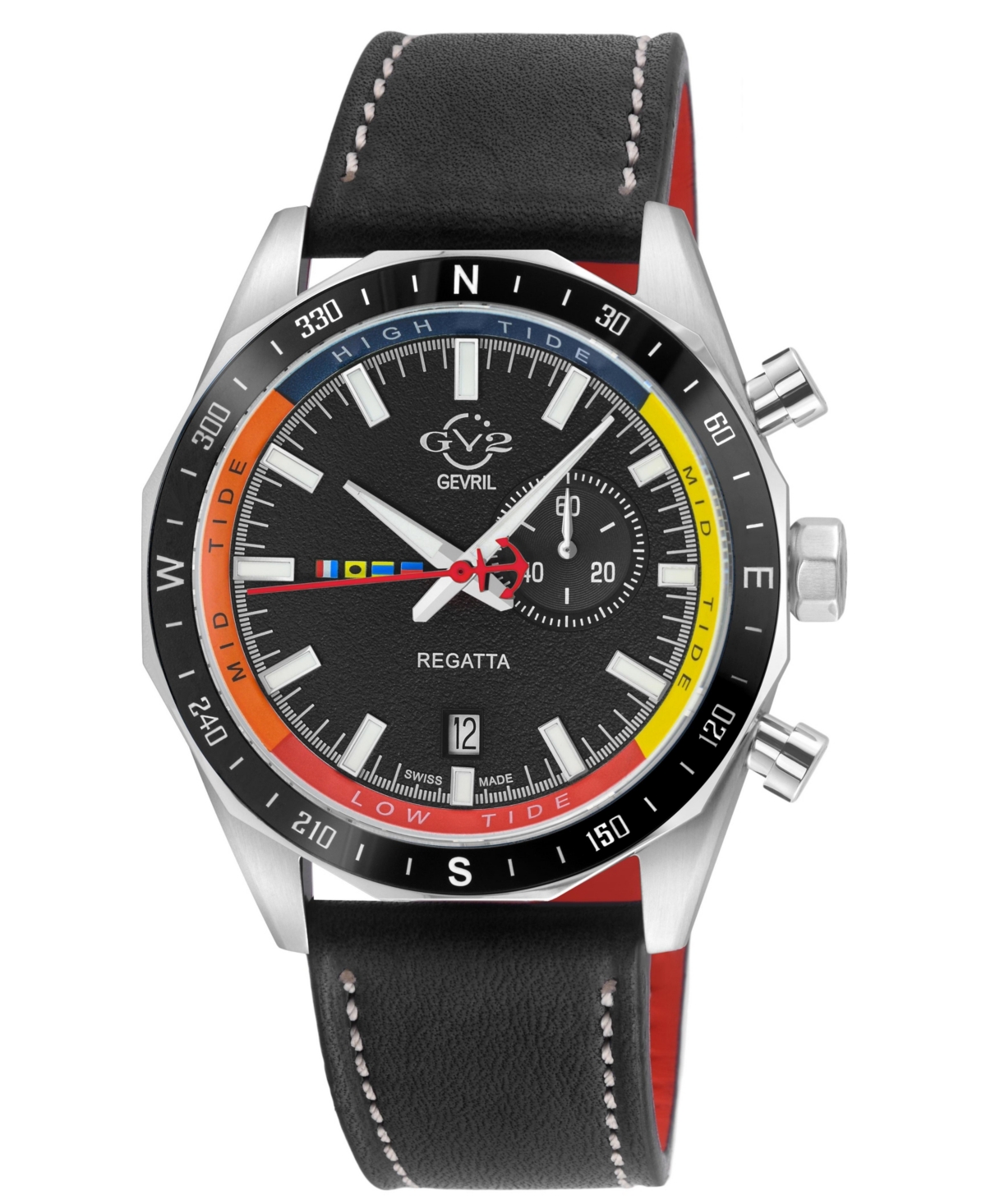 Click here for GV2 by Gevril Mens Regatta Swiss Quartz Italian Le... prices