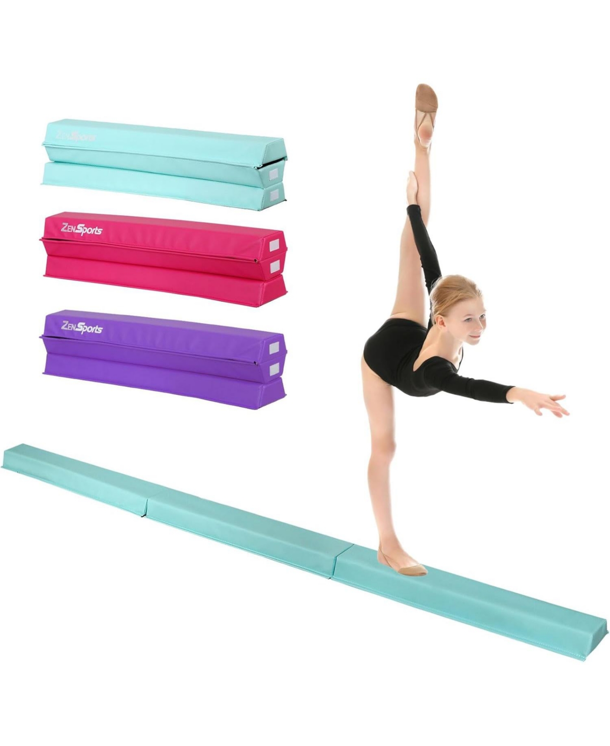 Click here for Zeny 9ft Folding Gymnastics Balance Beam for Kids... prices