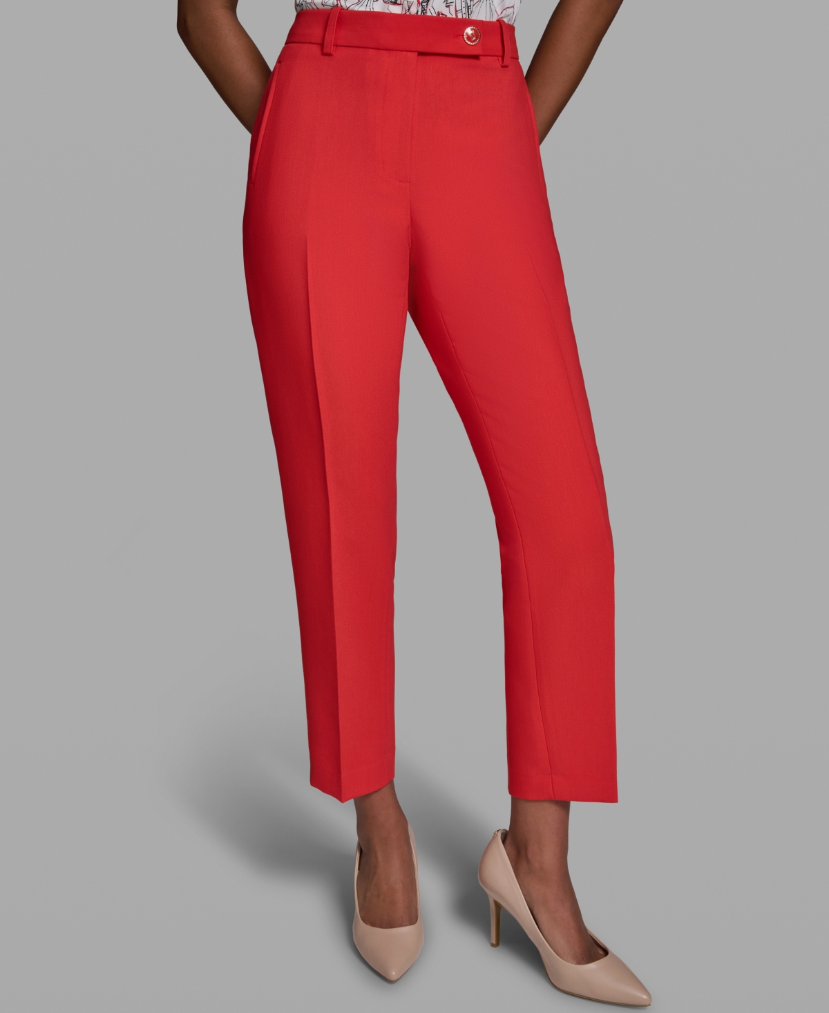Click here for Karl Lagerfeld Paris Womens Mid-Rise Woven Pants -... prices