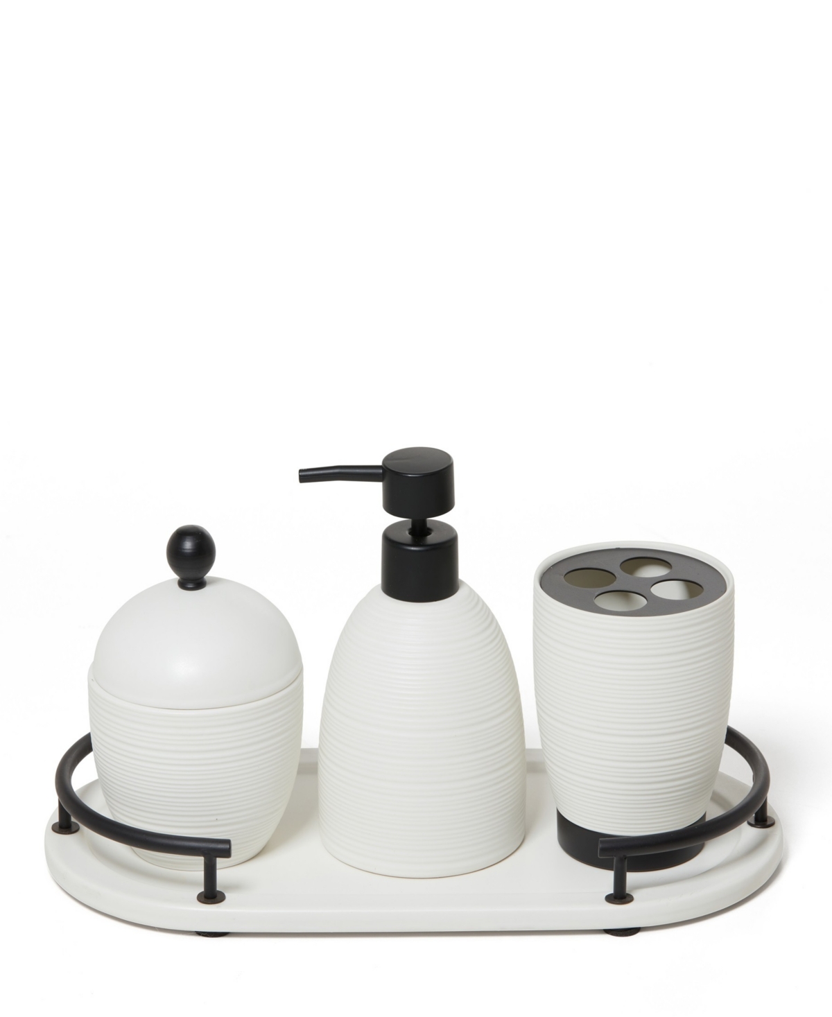 Click here for Roselli Trading Company Dubai 4-Pc. Bath Set - Whi... prices