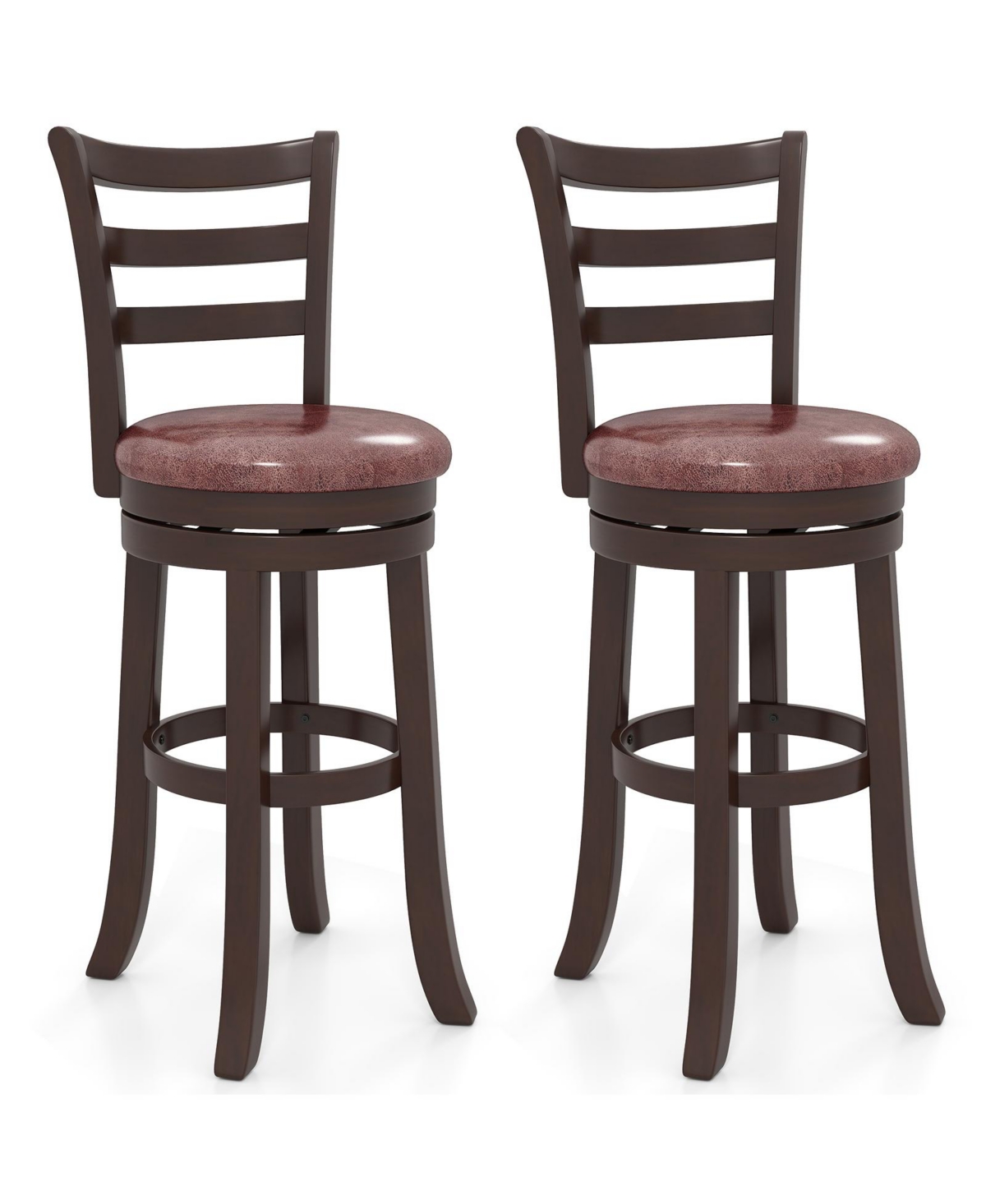 Click here for Gouun 29 in Swivel Bar Stool Set of 2 with Faux Le... prices