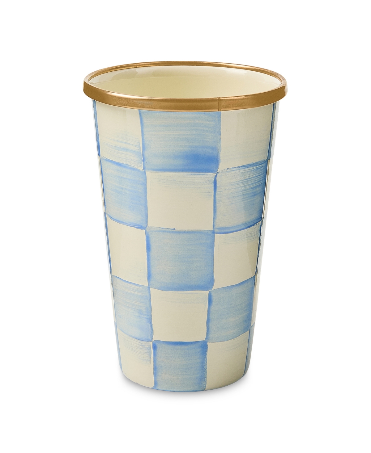 Click here for MacKenzie-Childs Sky Blue Check 10 oz. Tumbler - S... prices