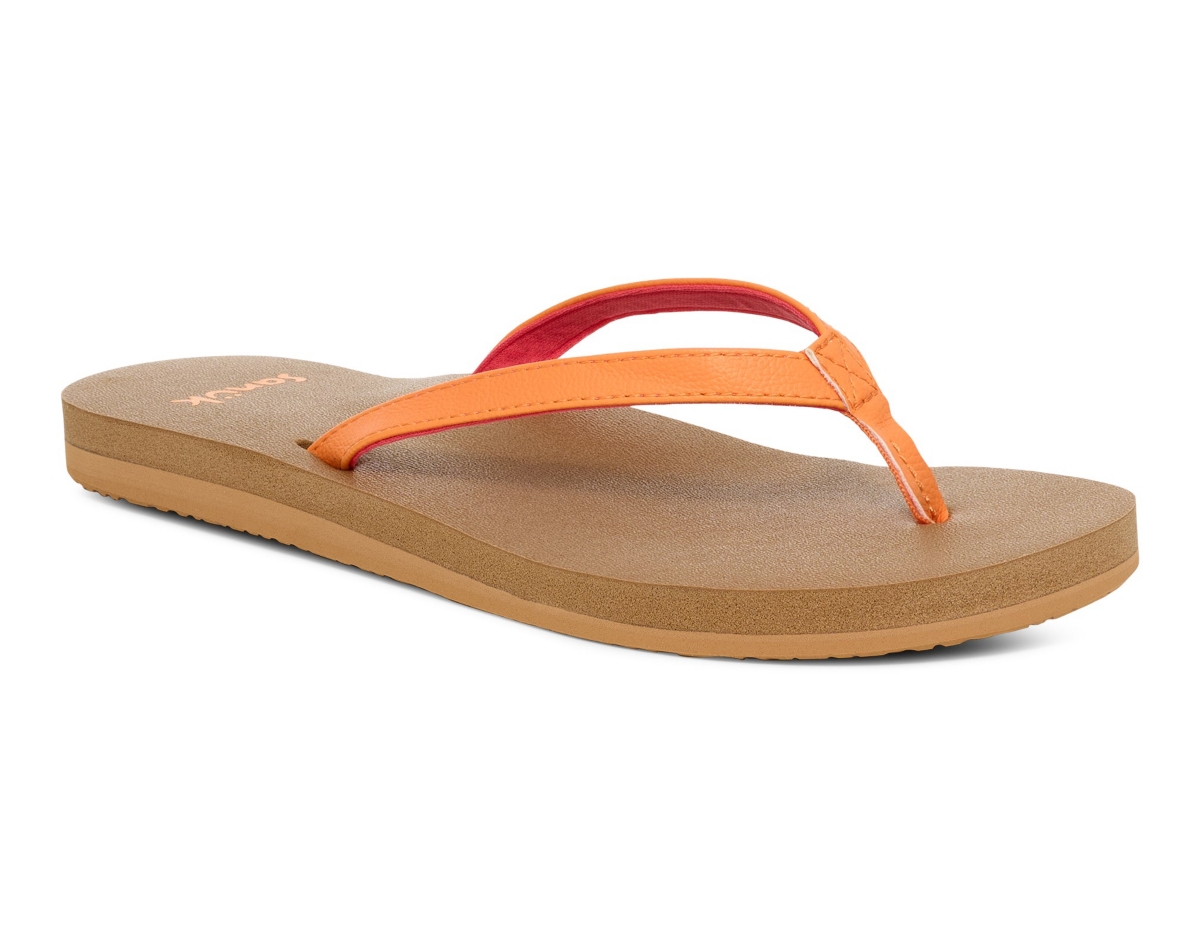Click here for Sanuk Womens Yoga Joy Ii - Sandals - Papaya prices