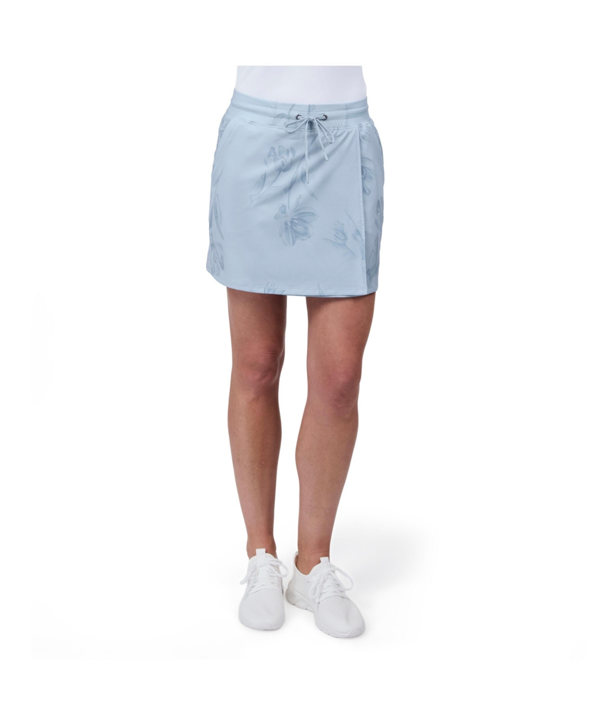 Click here for Free Country Womens Trail to Town Skort - Blue jea... prices