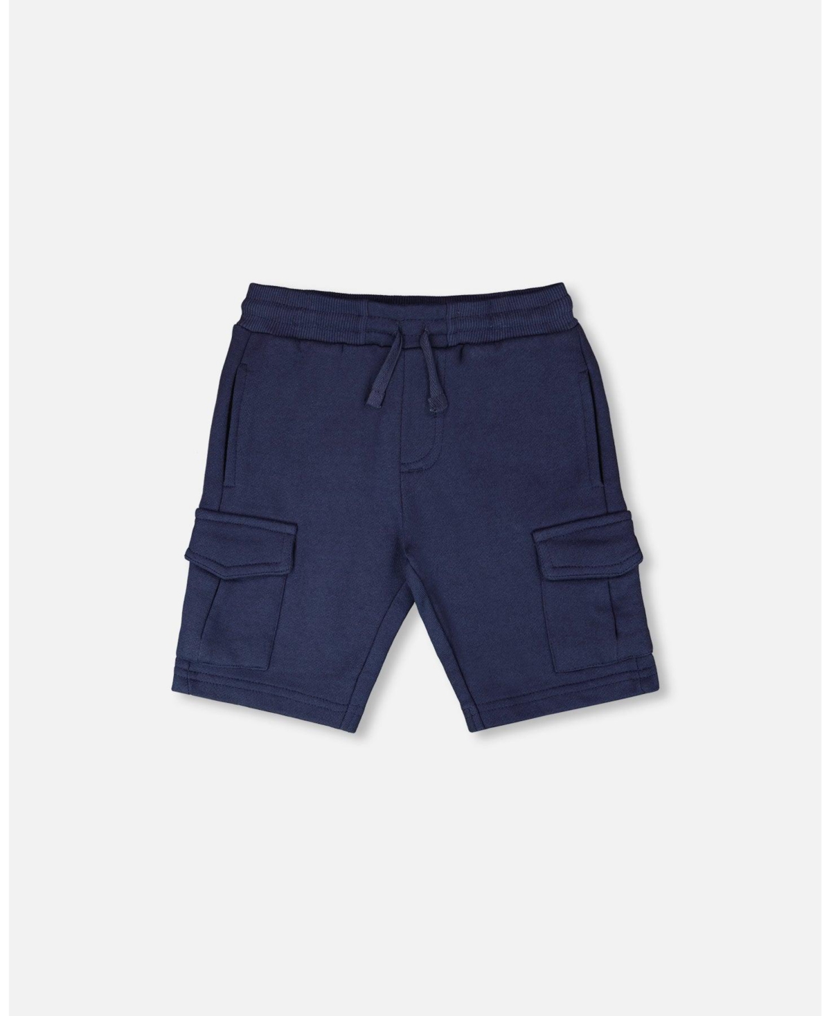 Click here for Deux par Deux Little Boys French Terry Shorts Blue... prices