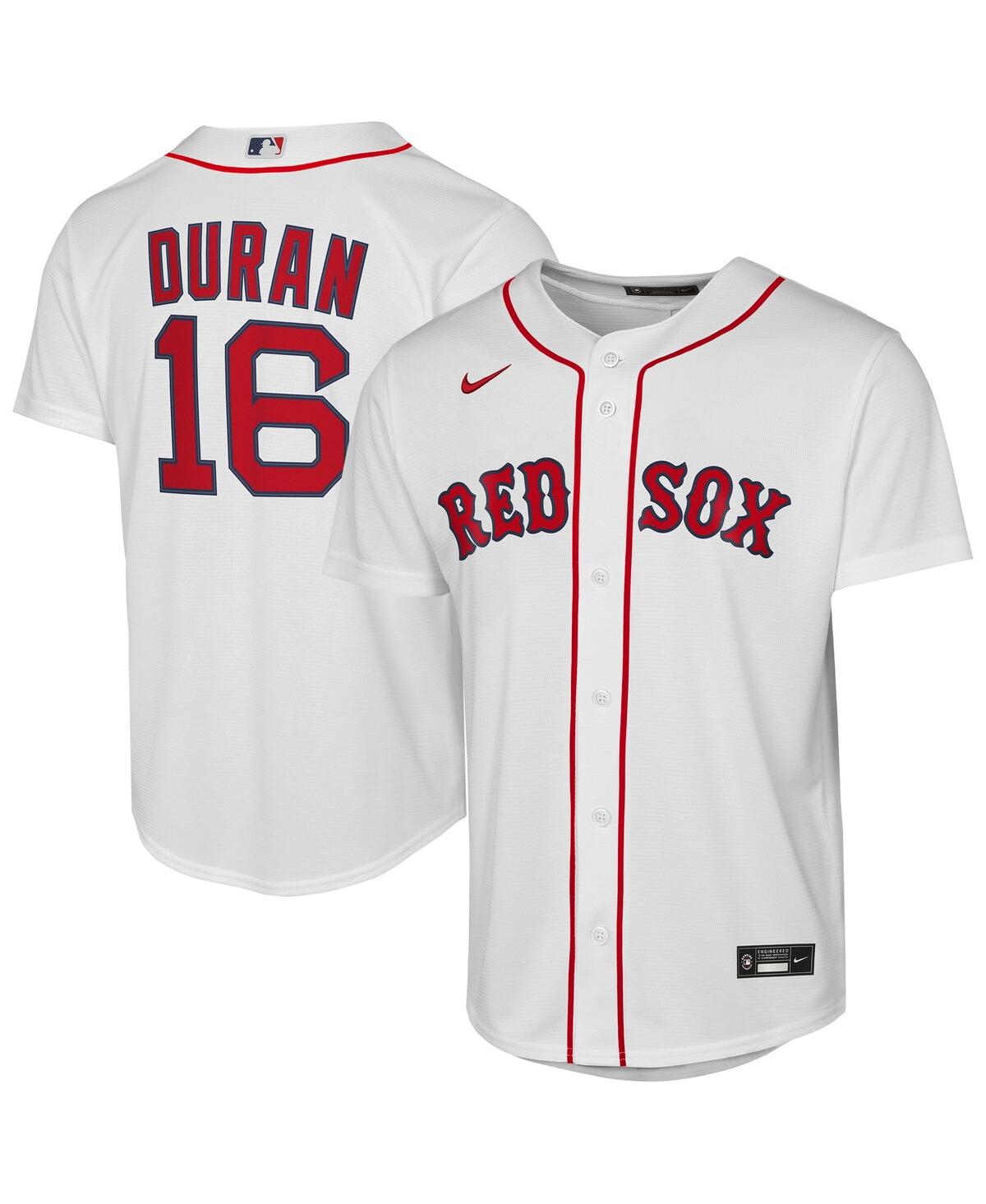 Click here for Nike Big Boys and Girls Jarren Duran White Boston... prices