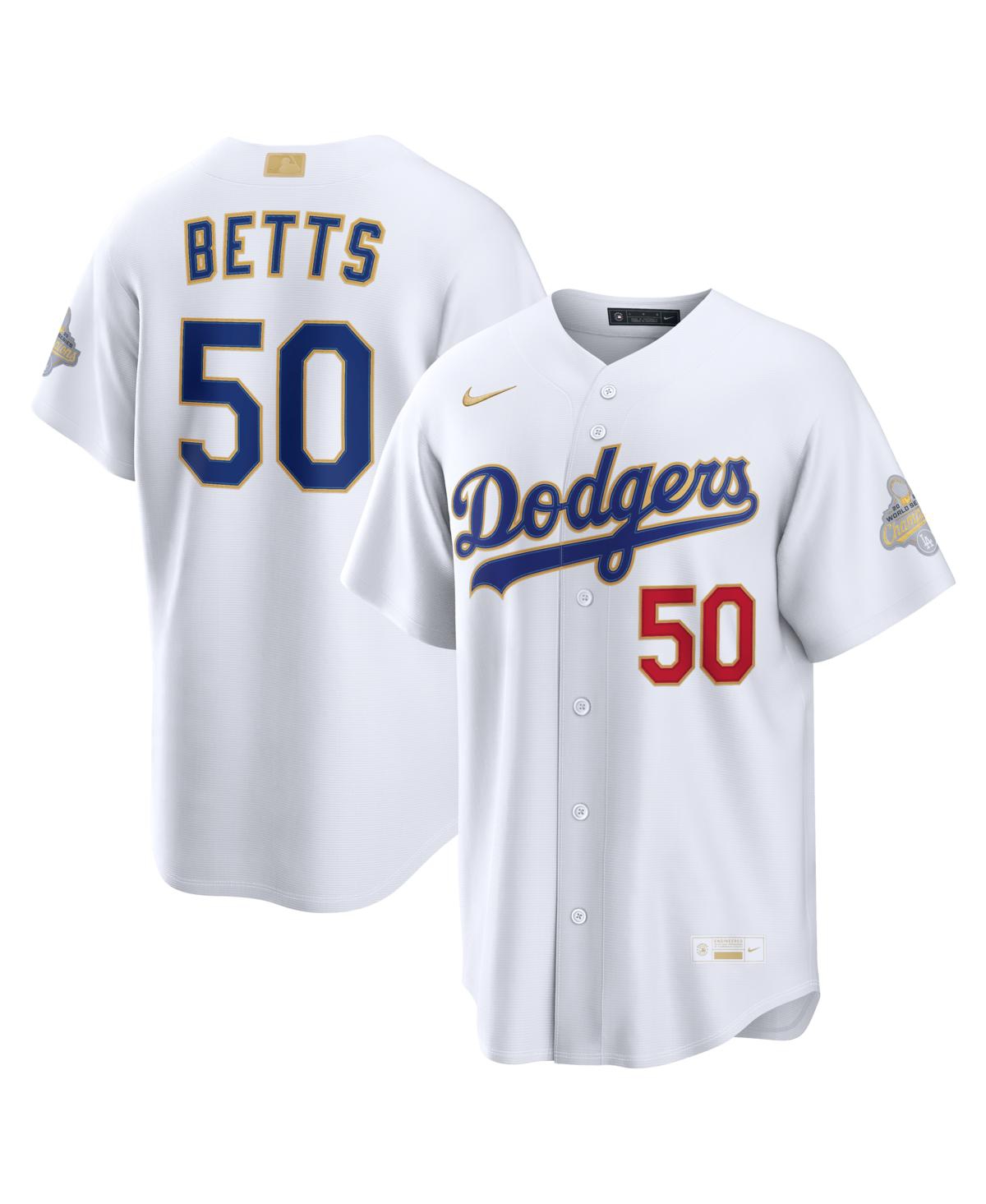 Click here for Nike Mens Mookie Betts White Los Angeles Dodgers 2... prices