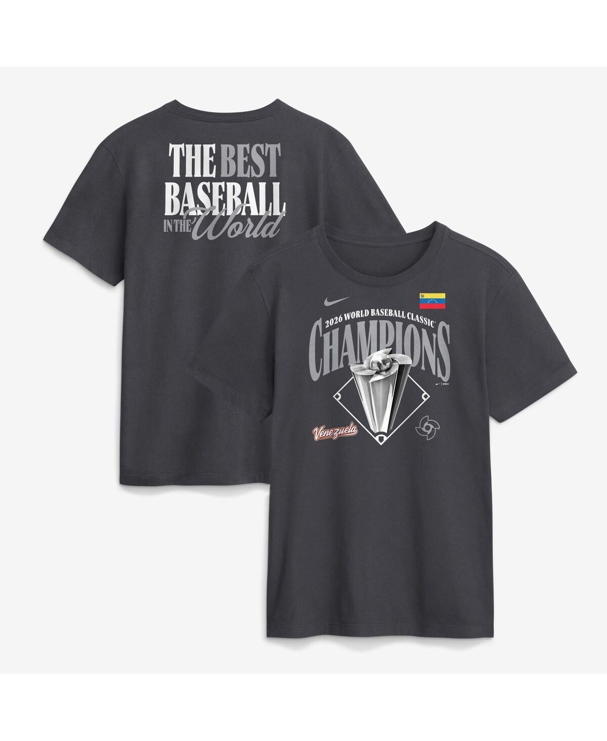 Click here for Nike Mens Charcoal Venezuela Baseball 2026 World B... prices