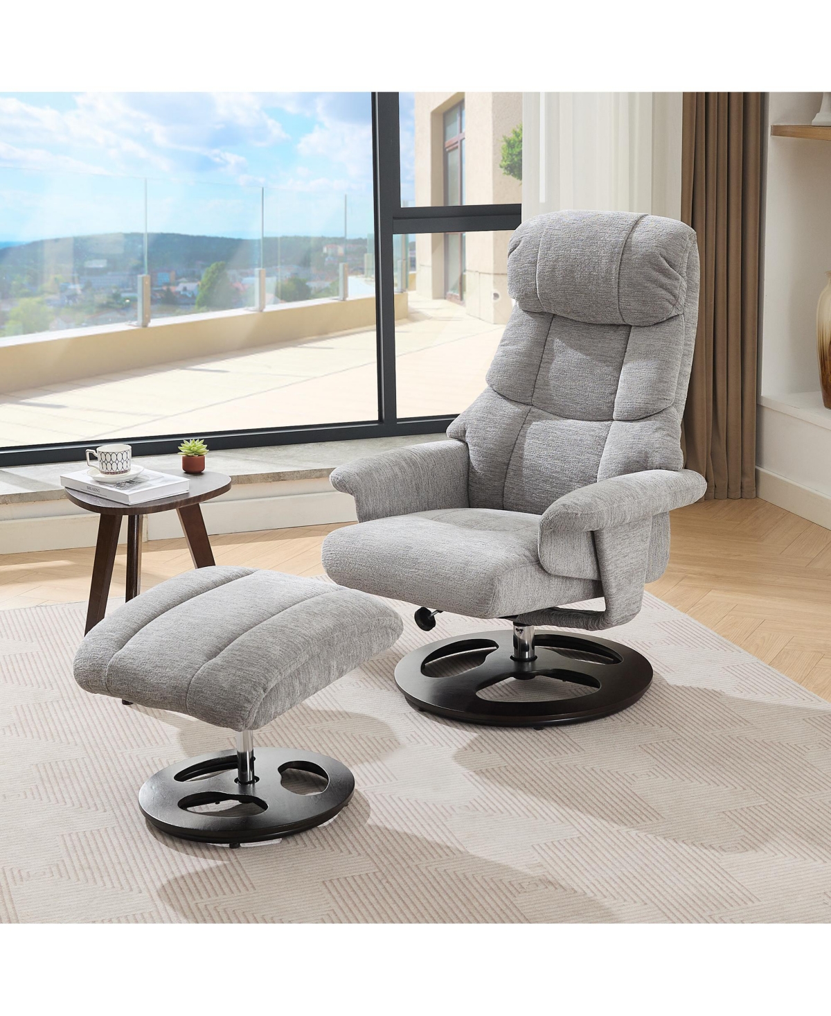 Click here for Clihome Ergonomic Recliner Chair with Ottoman Mode... prices