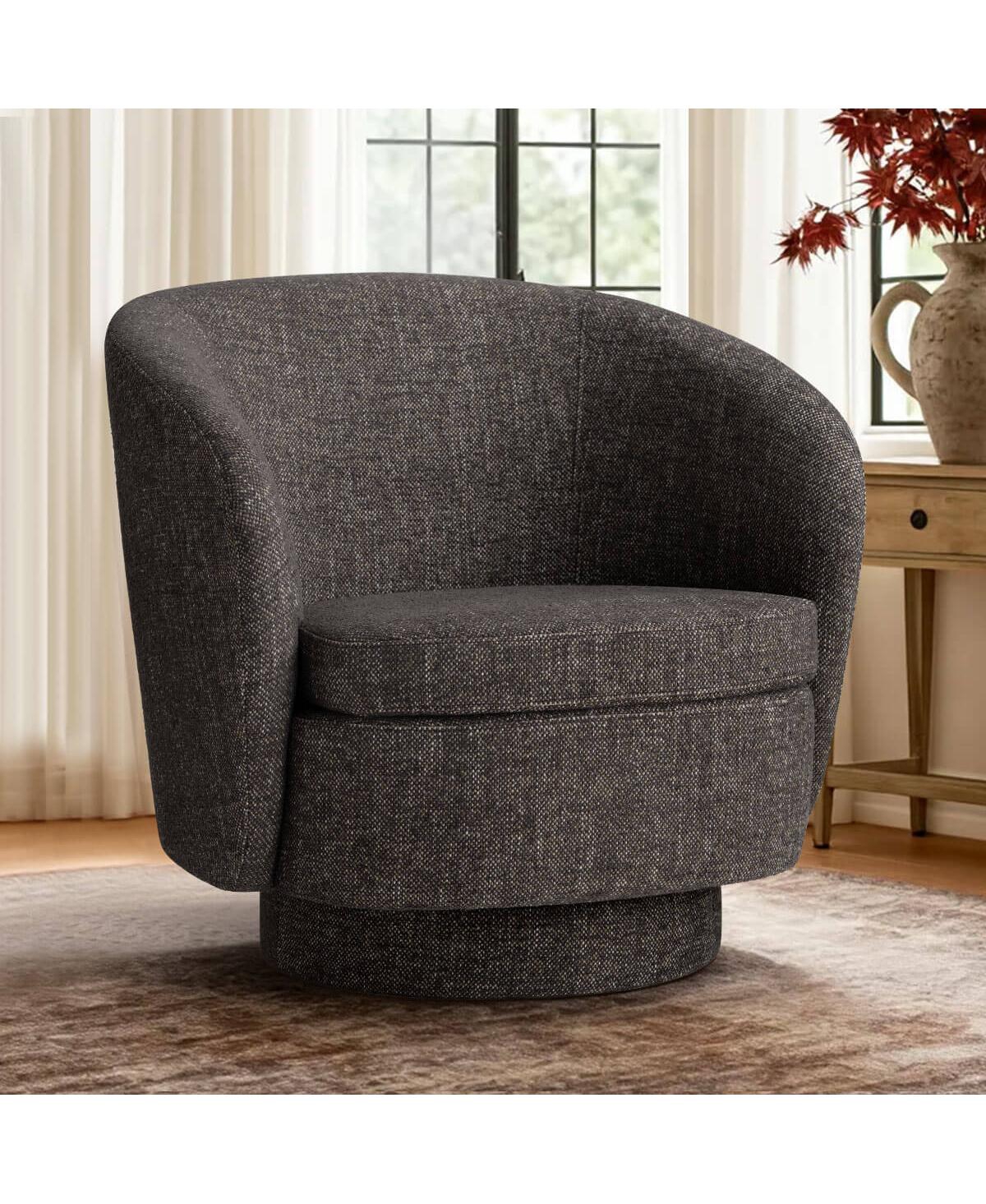 Click here for Maison Boucle 30.5 Swivel Barrel Accent Chair  Tex... prices